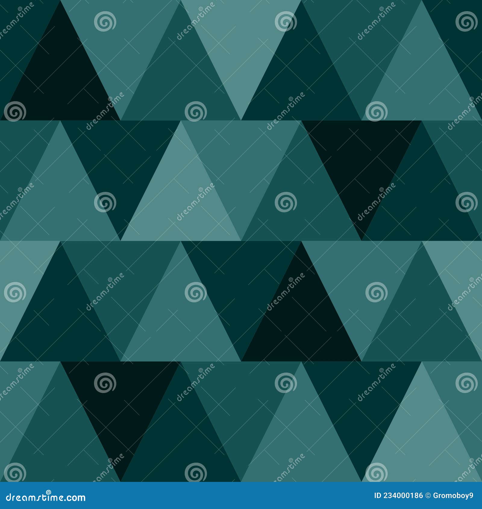 Seamless Dark Pattern of Triangles in Different Shades. Vector Drawing ...