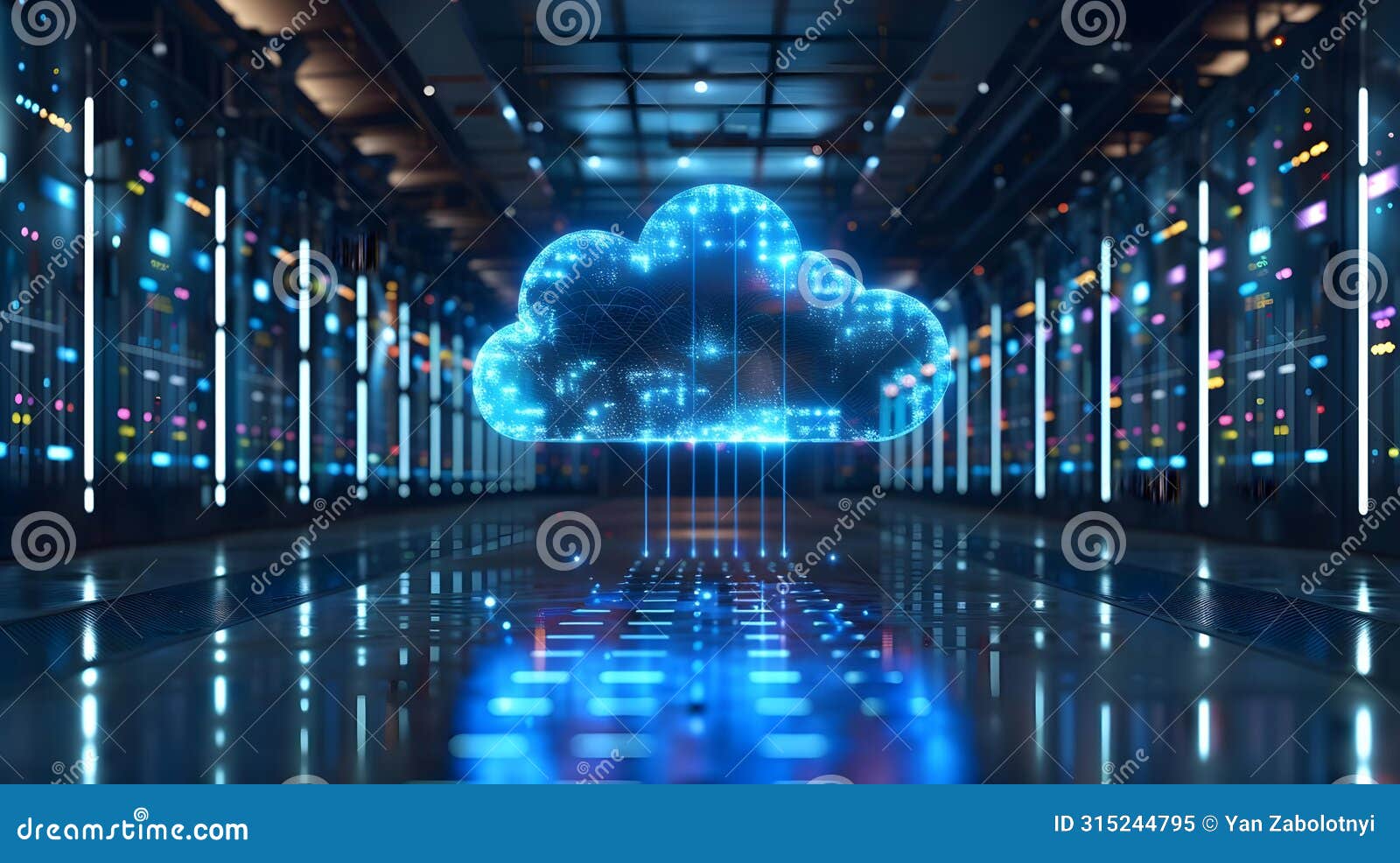 Seamless Data Migration To Cloud in Digital Era. Concept Cloud Migration Strategies, Data ...