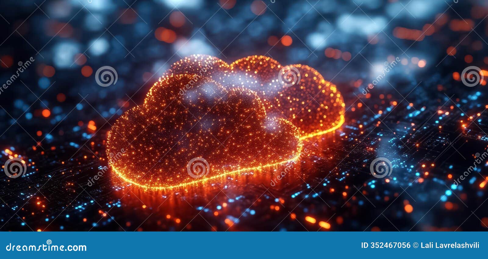 Seamless Data Migration To the Cloud with an Image Showing Data Being ...