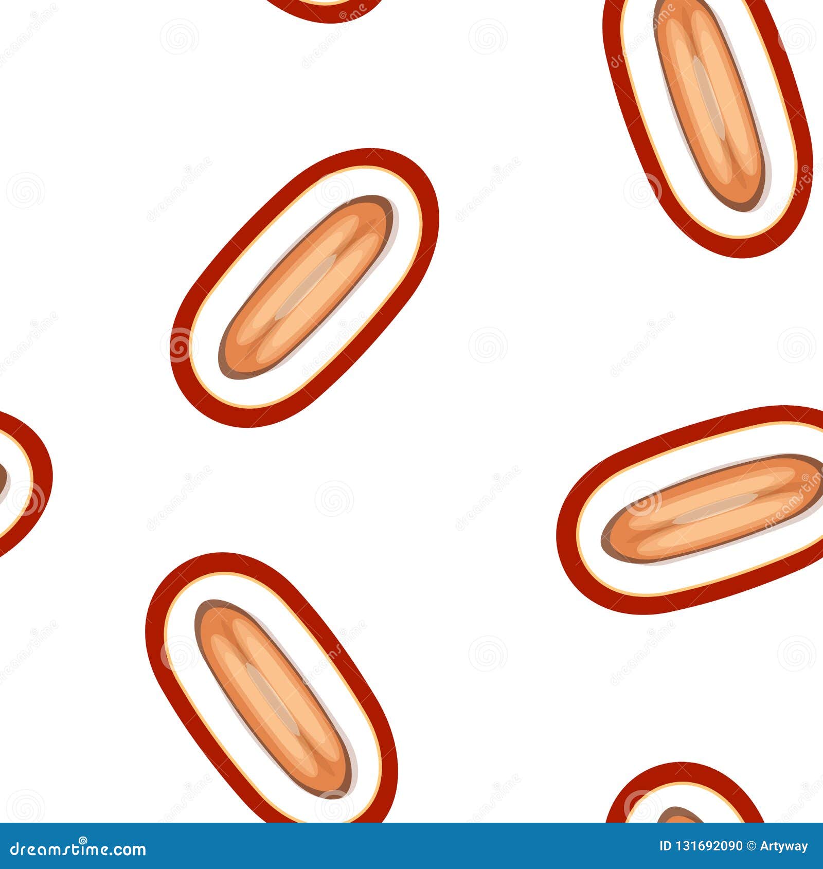 Seamless Dates Vector Pattern. Minimalistic Food Background. Vitamins ...