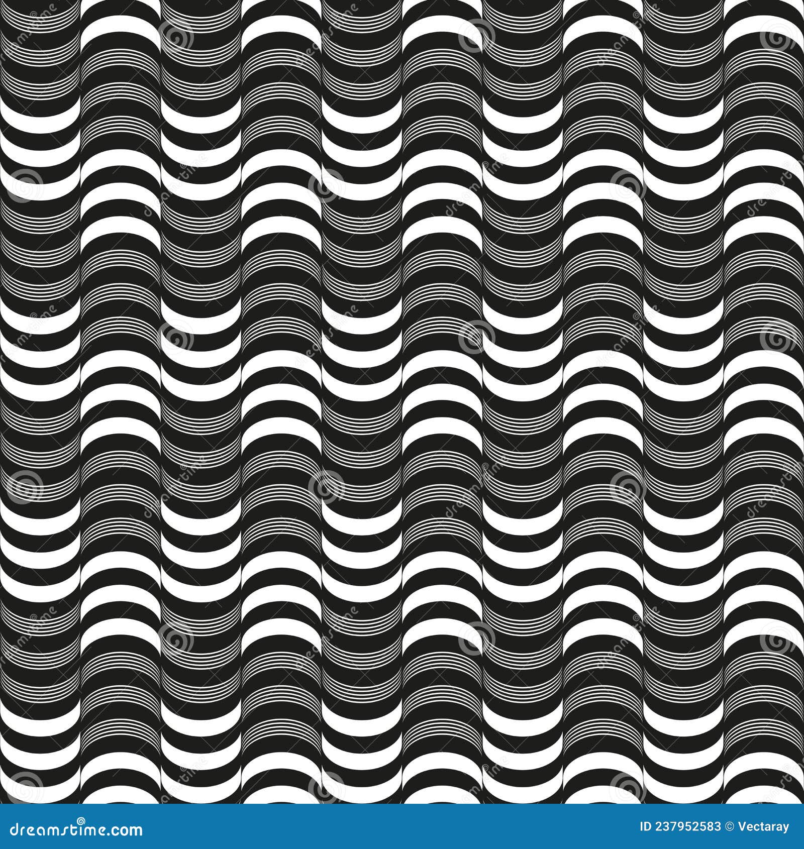 Seamless Decorative Art Deco Wave Pattern Texture Background Stock ...