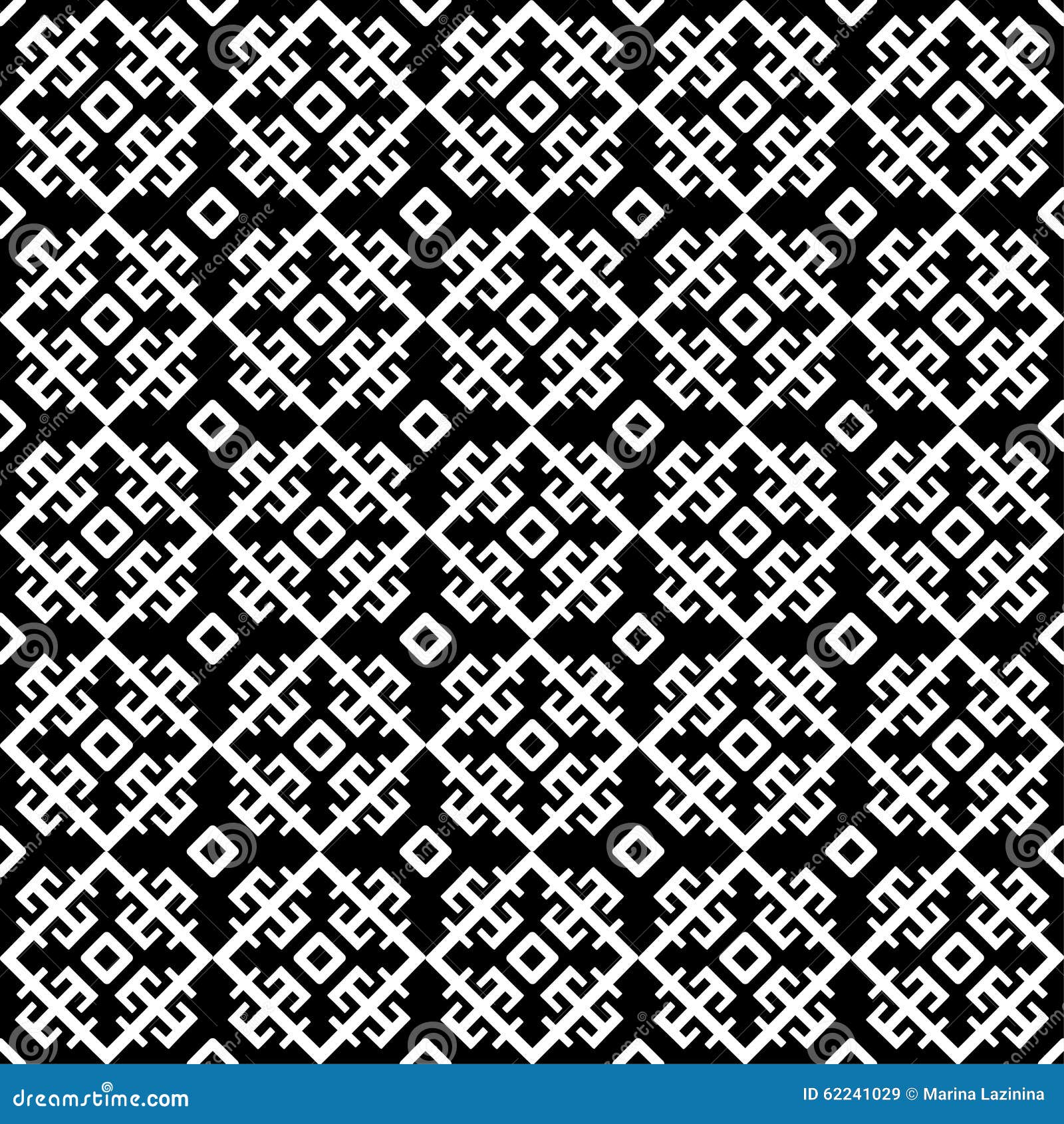 Seamless Decorative Background with Abstract Figures Stock Illustration ...