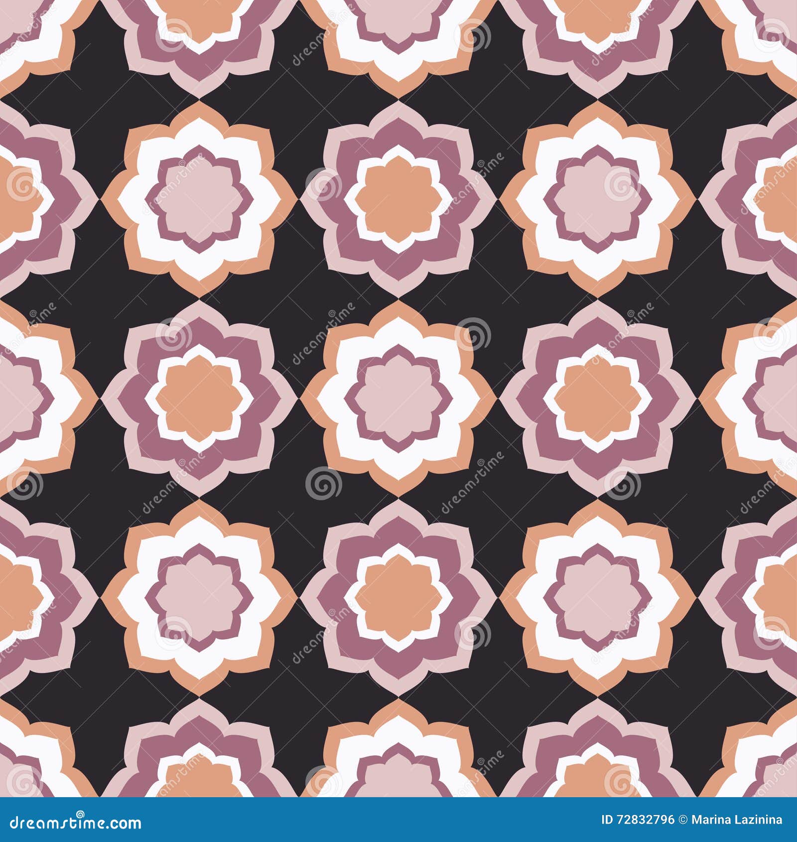 Seamless Decorative Background. Print. Cloth Design, Wallpaper Stock ...