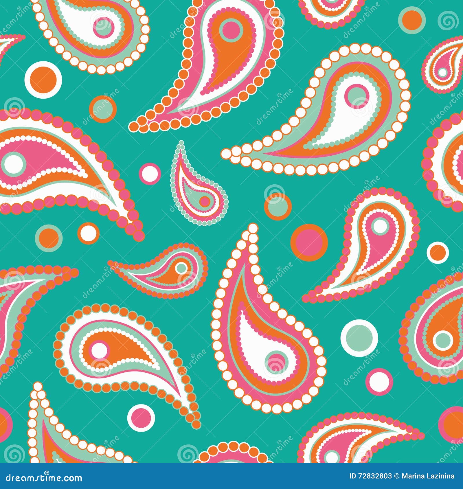 Seamless Decorative Background. Print. Cloth Design, Wallpaper Stock ...