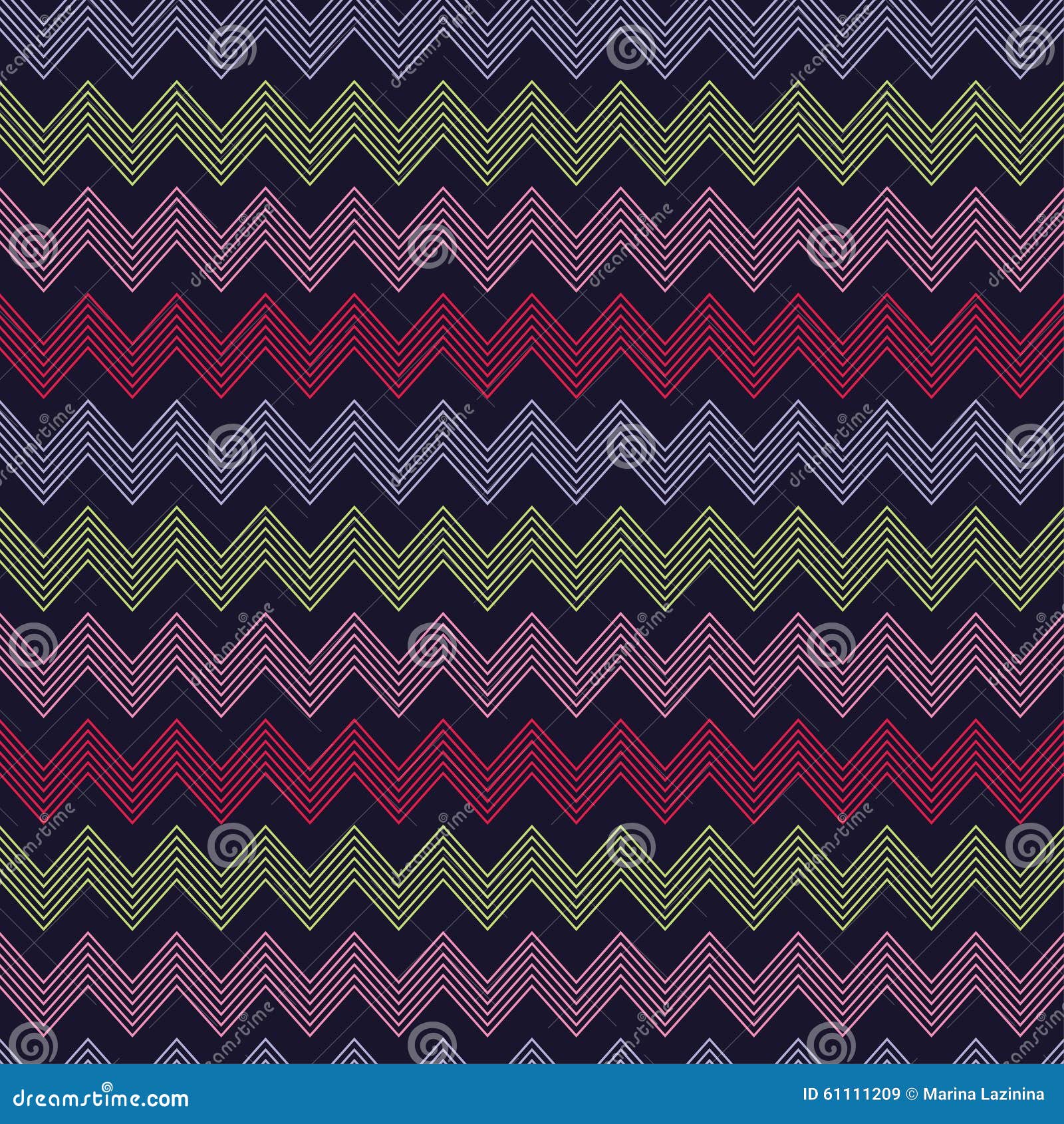Seamless Decorative Background with with Zigzag Lines Stock ...