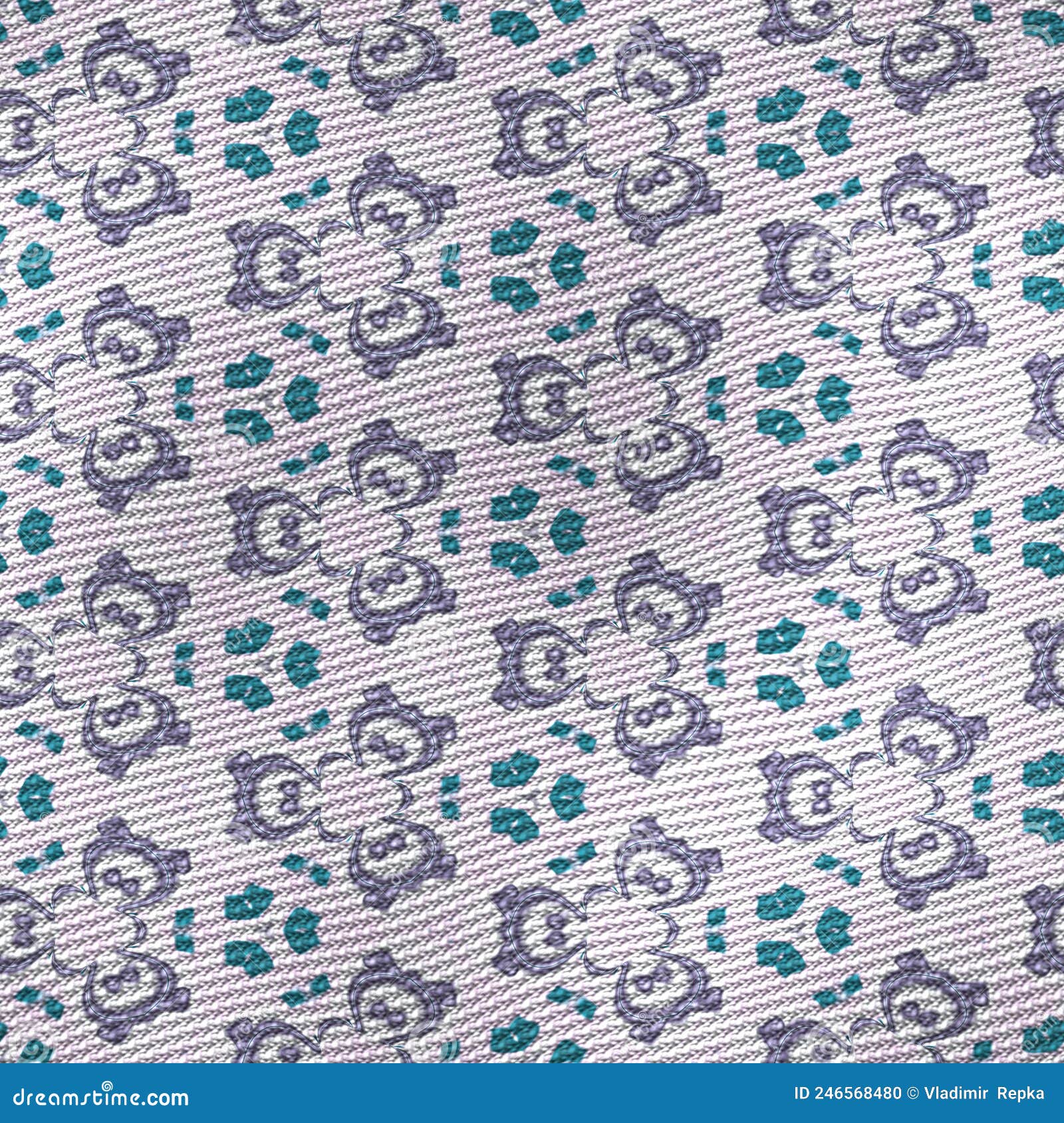 Seamless Decorative Cloth Pattern Tile Stock Illustration ...