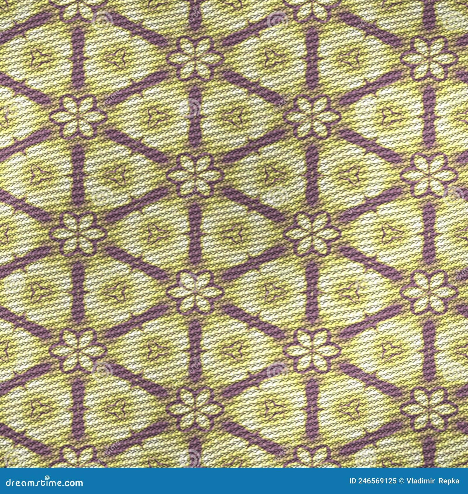 Seamless Decorative Cloth Pattern Tile Stock Illustration ...