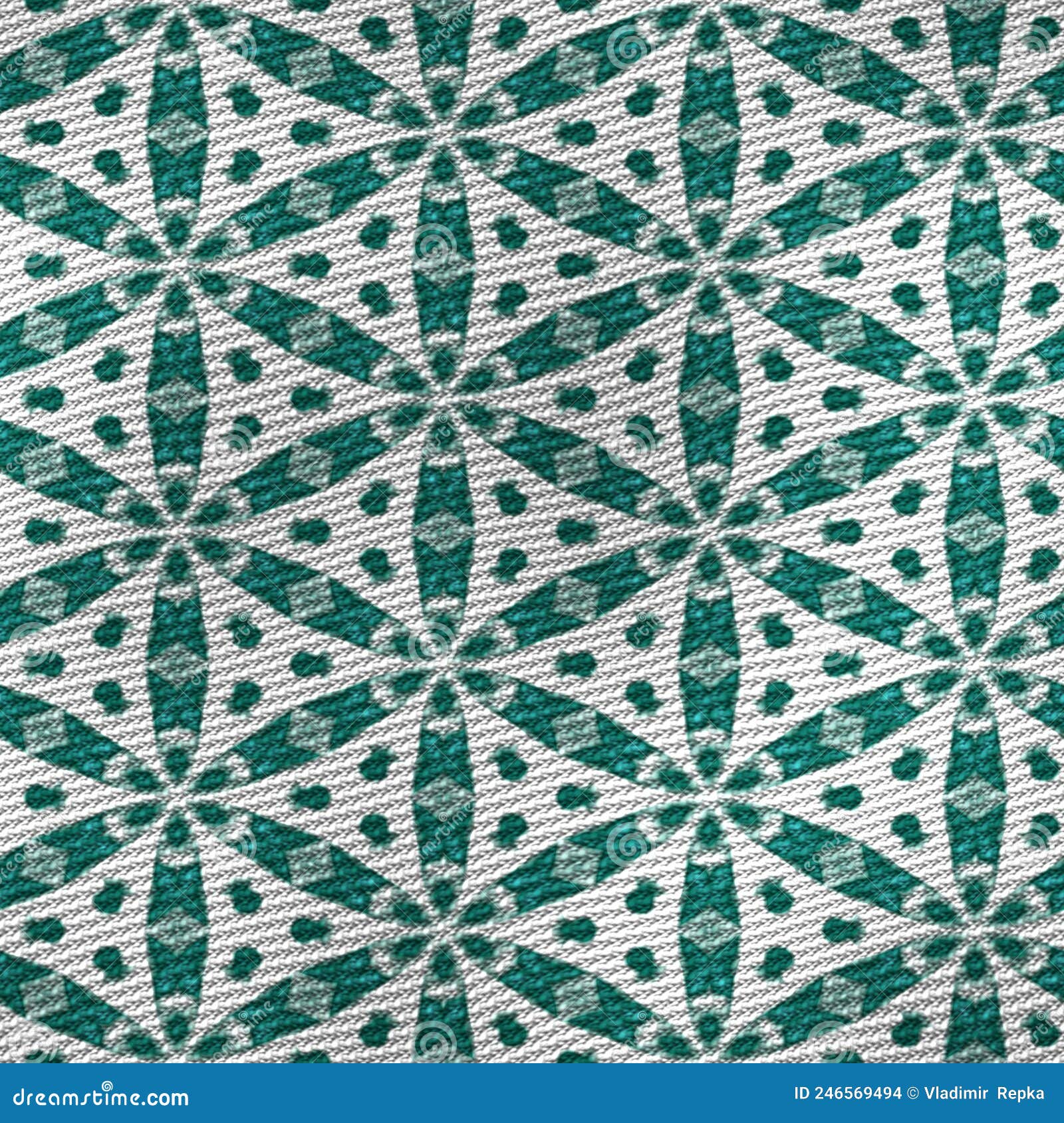 Seamless Decorative Cloth Pattern Tile Stock Illustration ...
