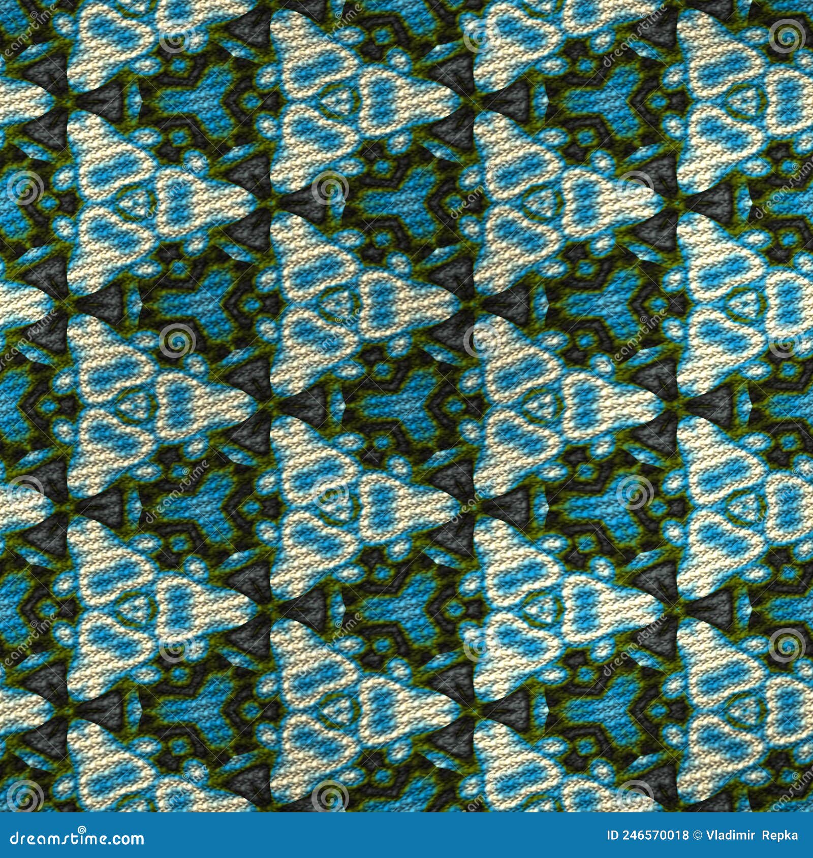 Seamless Decorative Cloth Pattern Tile Stock Illustration ...