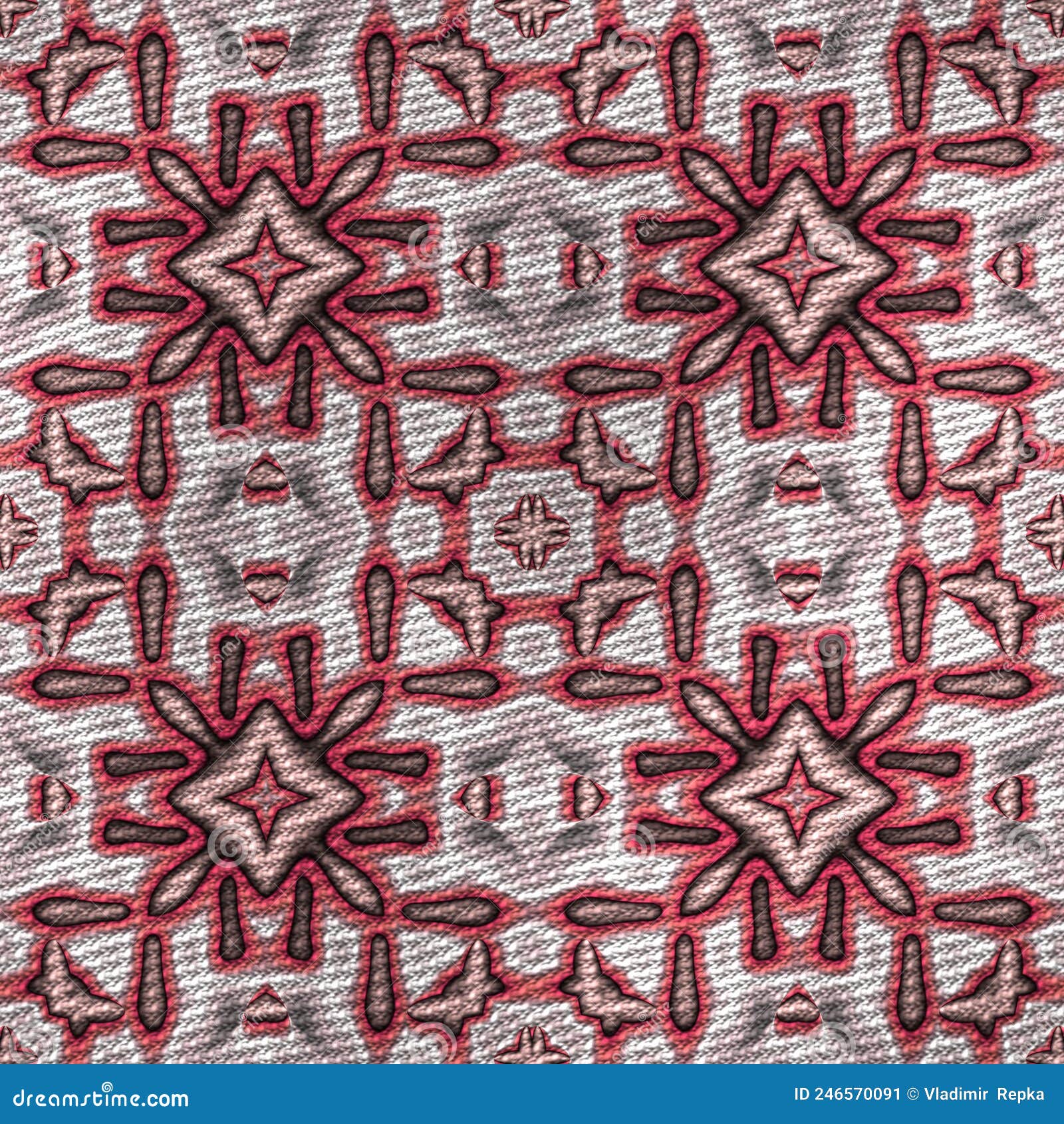 Seamless Decorative Cloth Pattern Tile Stock Illustration ...