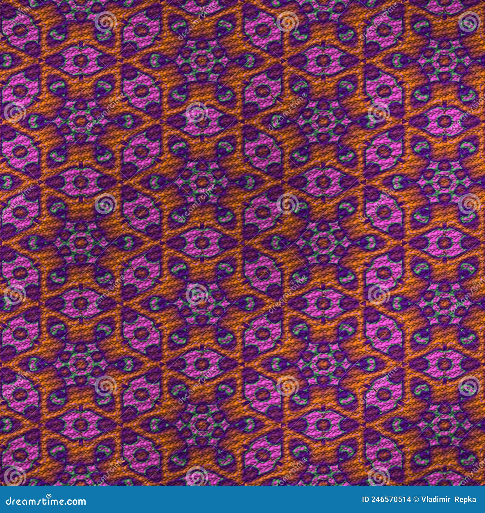 Seamless Decorative Cloth Pattern Tile Stock Illustration ...