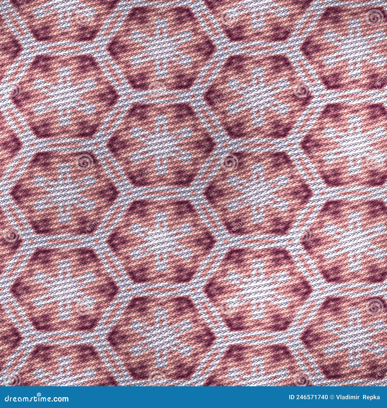 Seamless Decorative Cloth Pattern Tile Stock Illustration ...