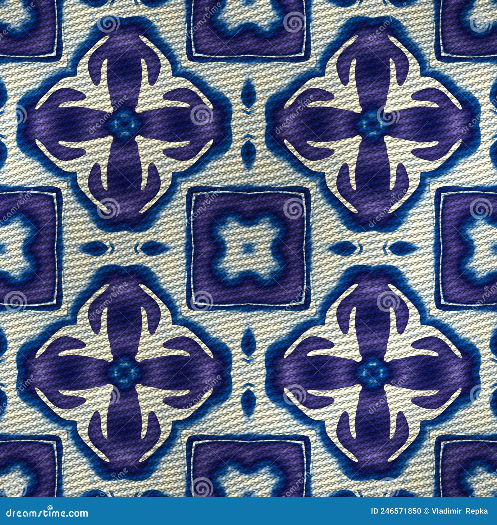 Seamless Decorative Cloth Pattern Tile Stock Illustration ...