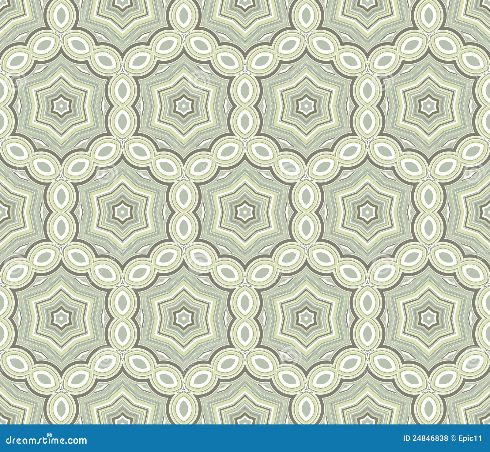 Seamless Decorative Color Retro Pattern Stock Vector - Illustration of ...
