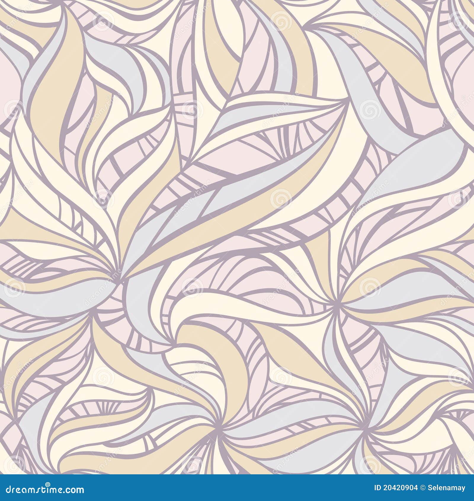 Seamless Decorative Pattern Stock Vector - Illustration of seamless ...