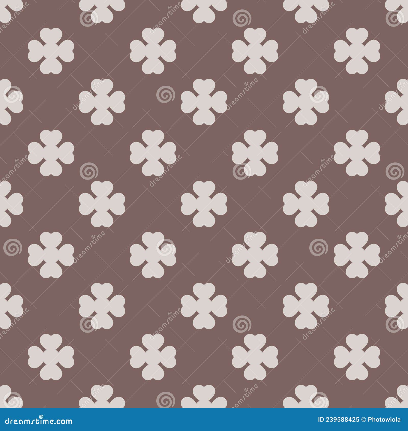 Seamless Decorative Pattern on a Brown Background. Design for Printing ...
