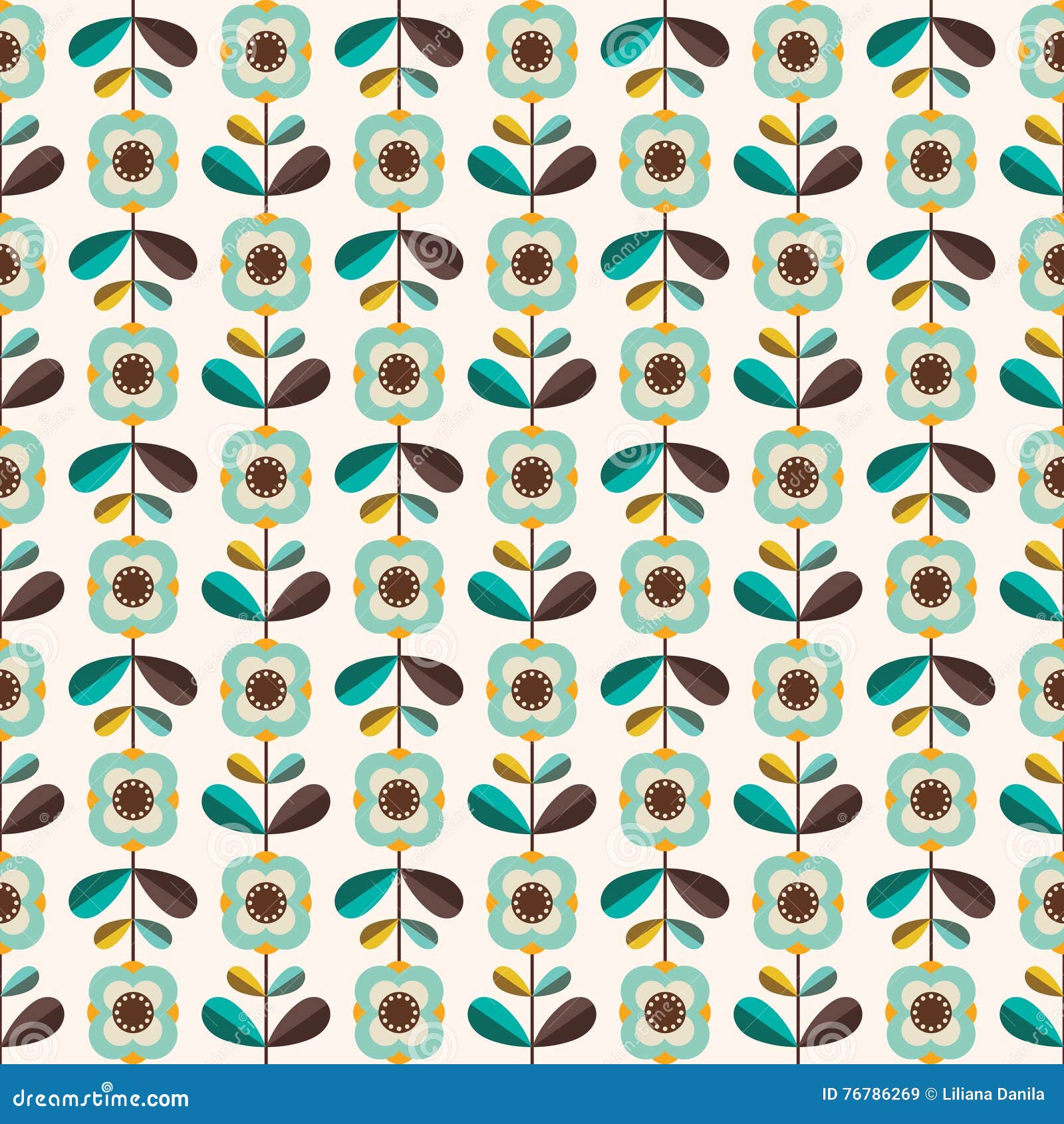 Seamless Decorative Pattern Stock Vector - Illustration of repetitive ...