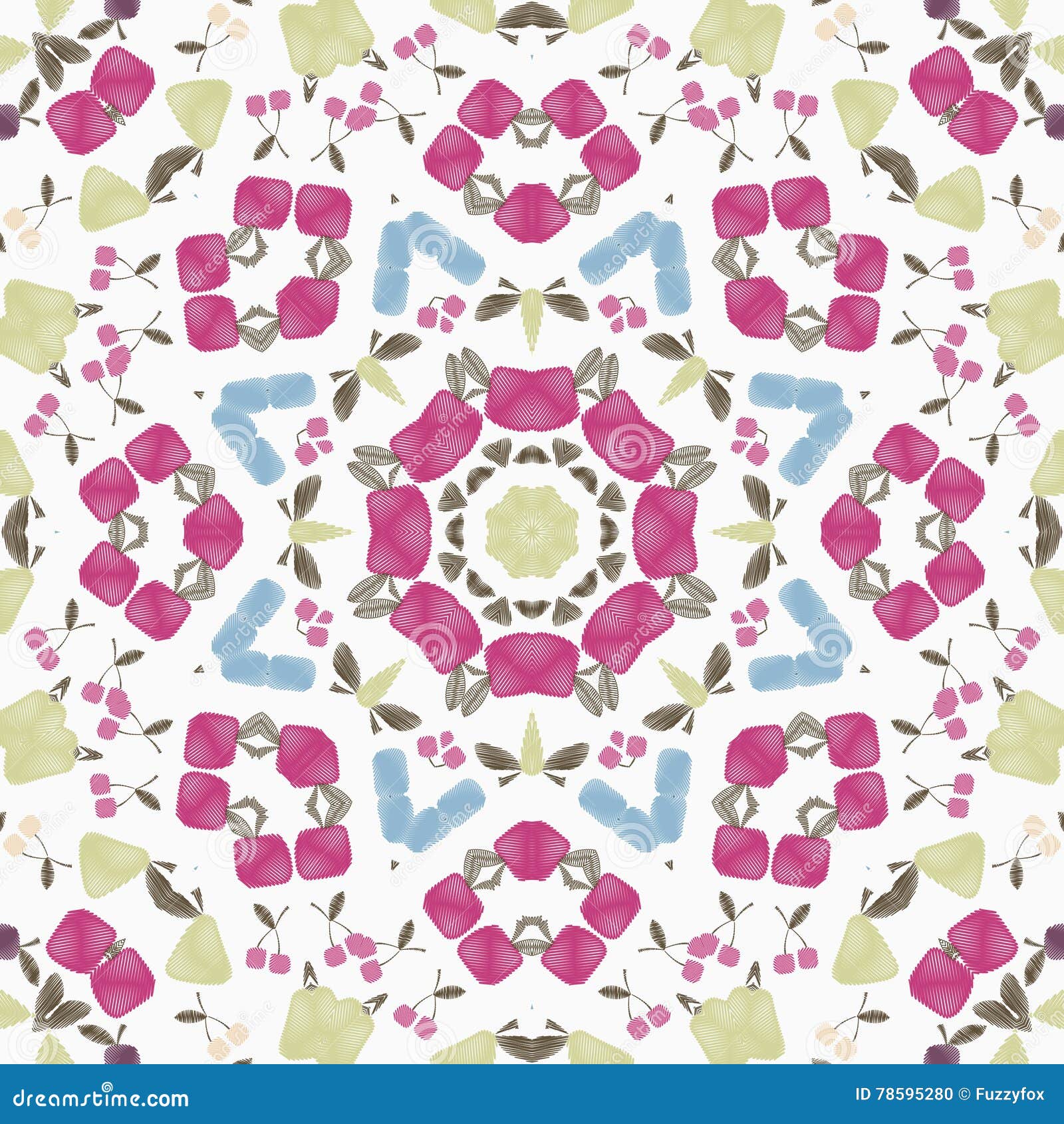 Seamless Decorative Pattern with Fruits, Bright Spring or Summer Stock ...