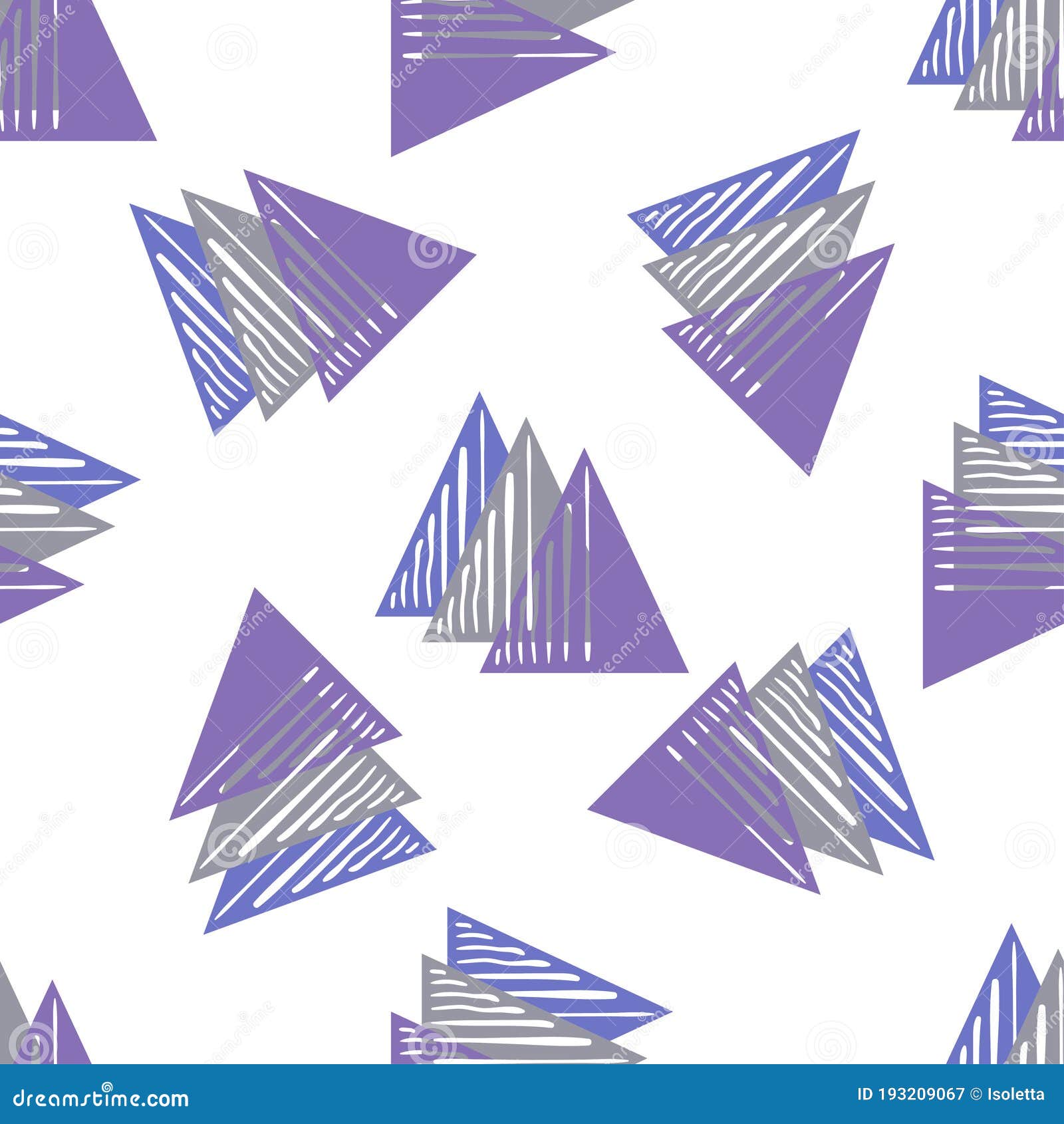 Seamless Decorative Pattern. Geometric Striped Triangle Shape ...