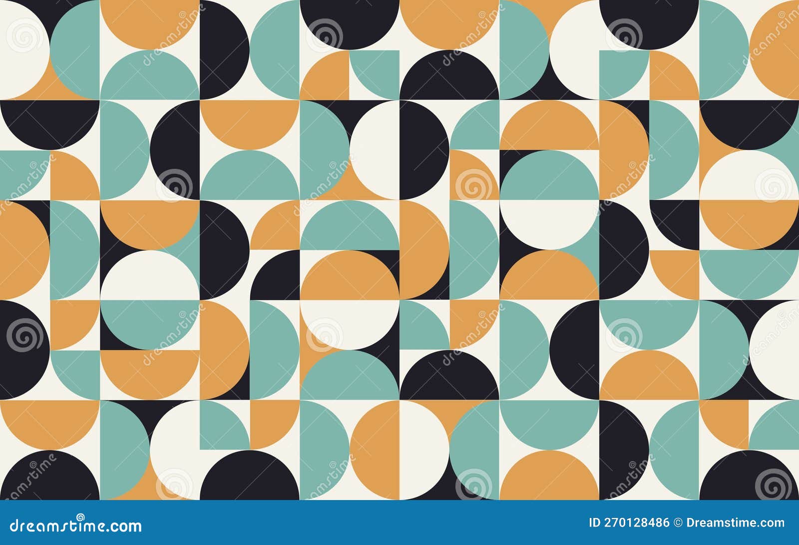 Seamless Decorative Pattern Inspired Postmodern of Vector Abstract ...