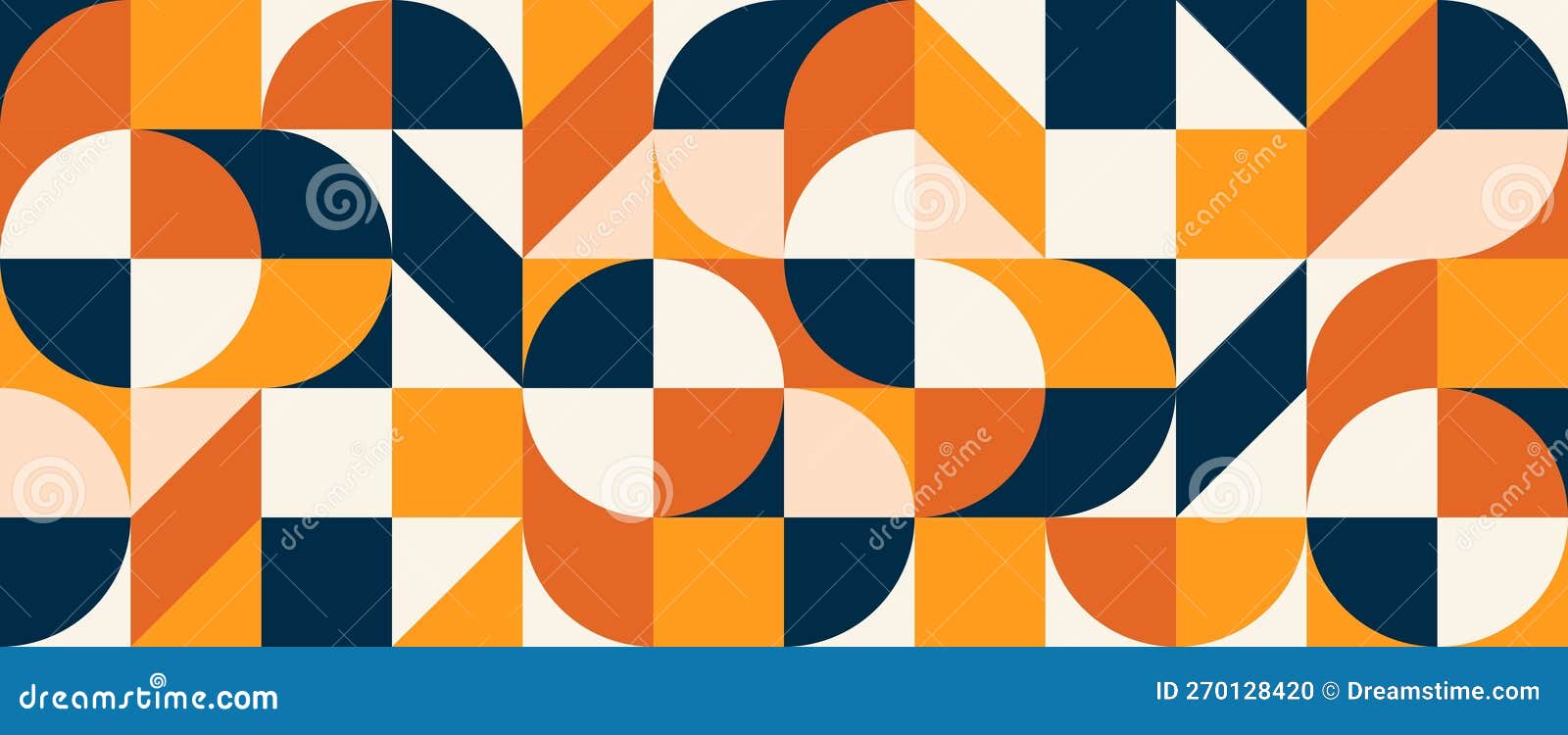 Seamless Decorative Pattern Inspired Postmodern of Vector Abstract ...