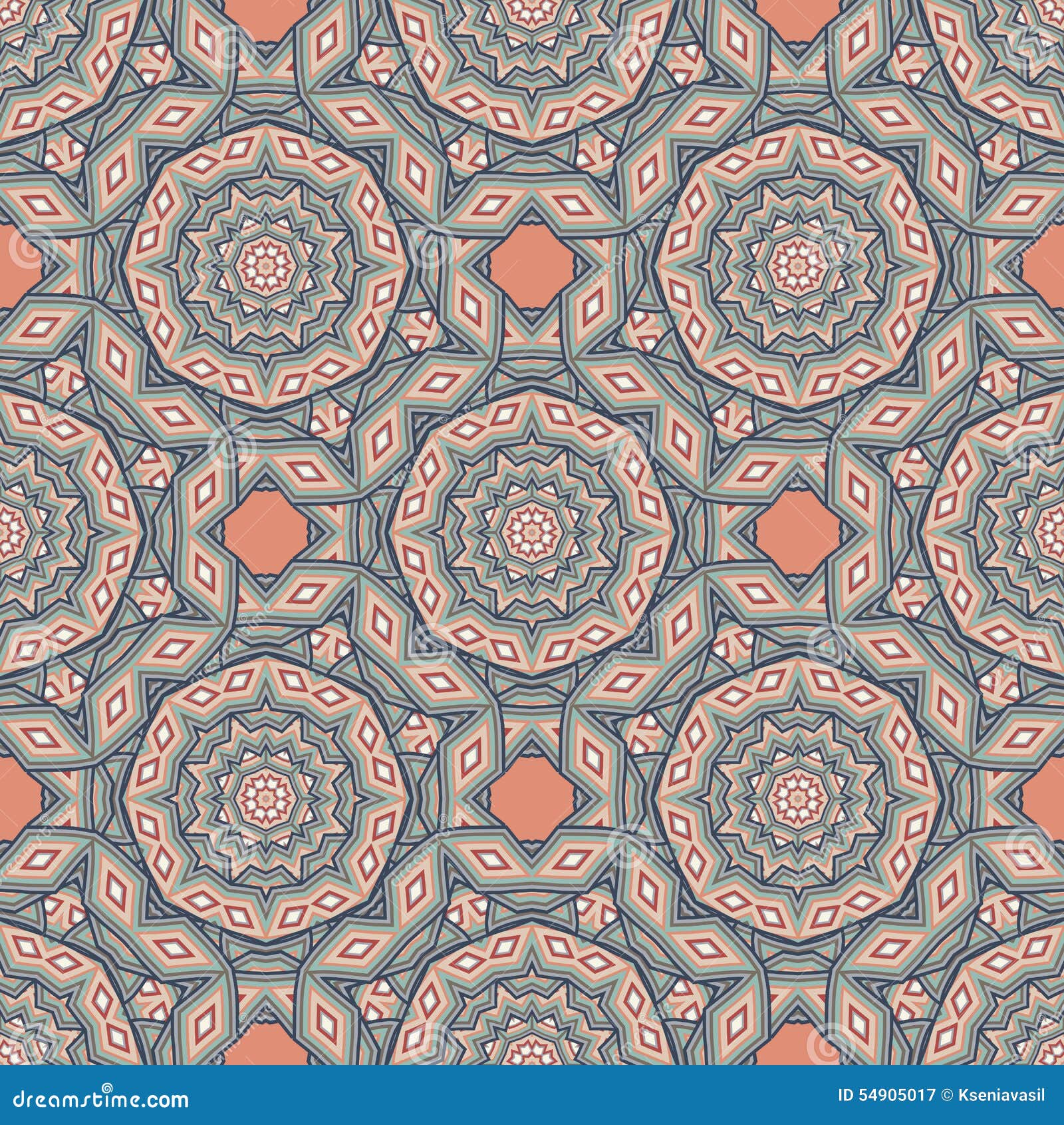 Seamless Decorative Pattern Stock Vector - Illustration of symbol ...