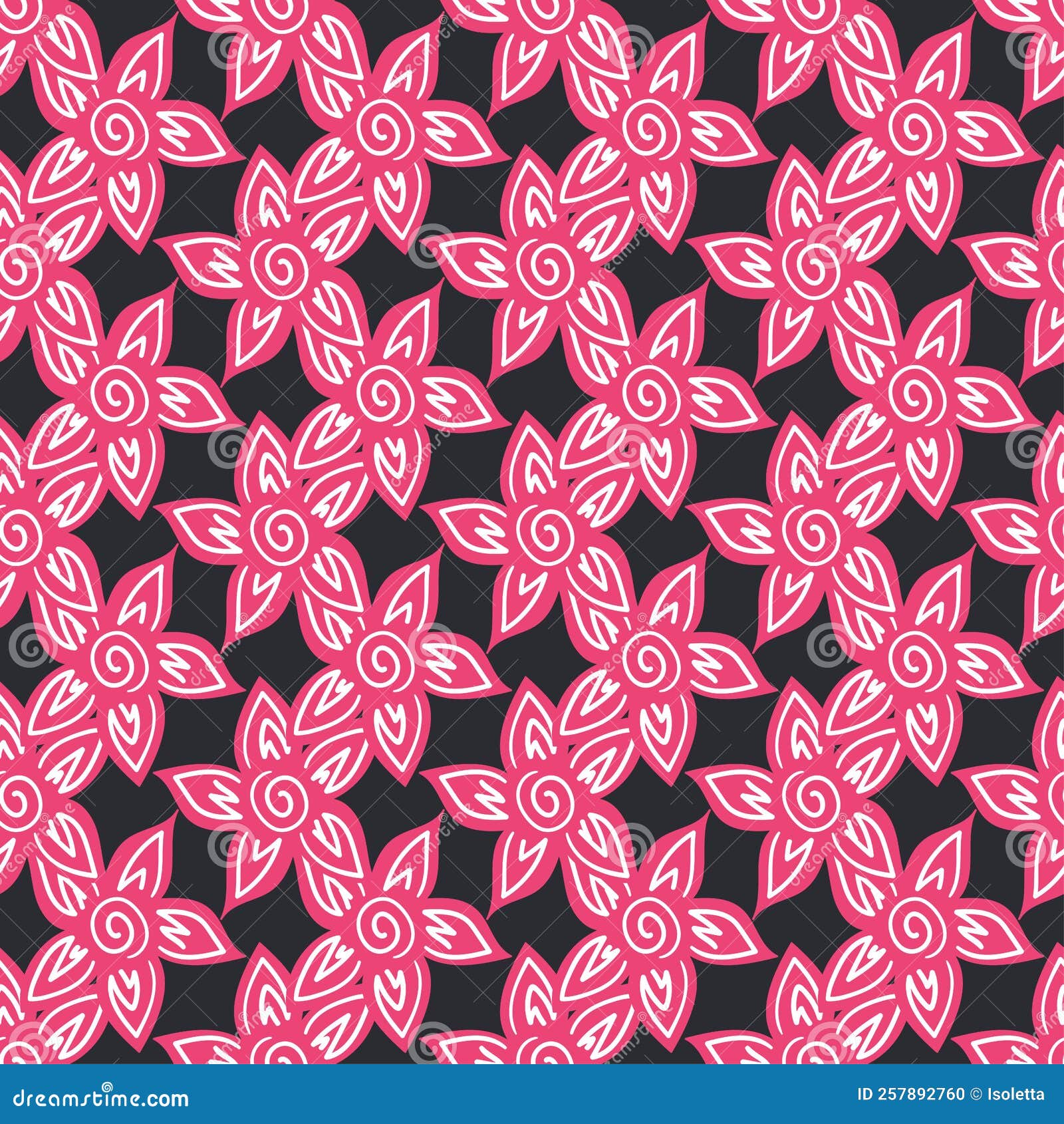 Seamless Floral Pattern. Repeated Modern Background for Wallpaper, Web ...