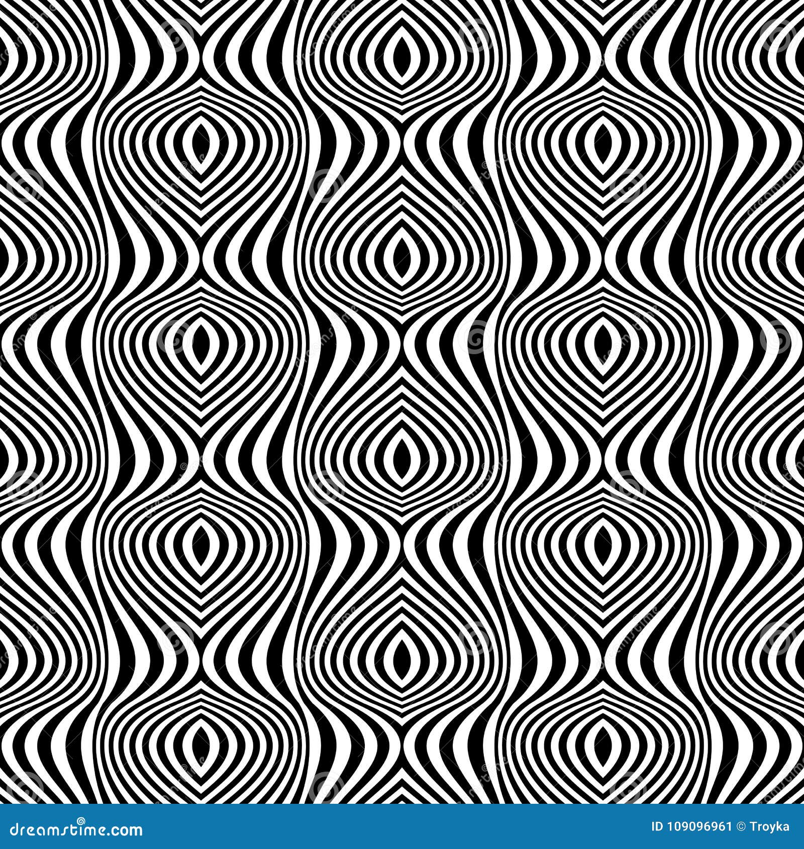 Seamless Decorative Pattern. Wavy Lines Texture Stock Vector ...