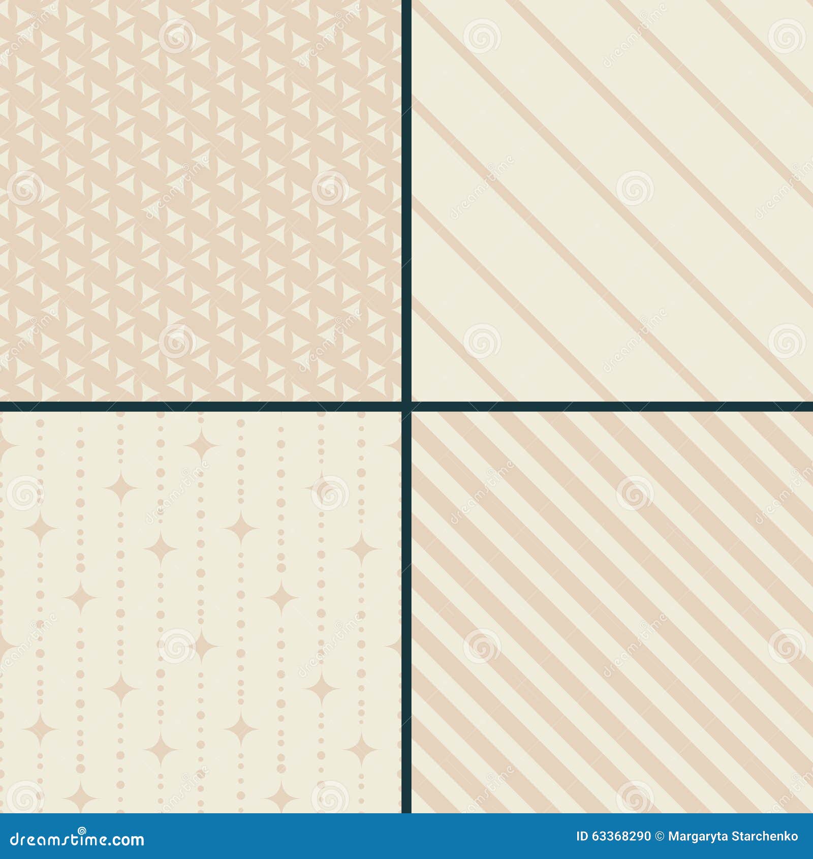 Seamless Decorative Patterns Stock Vector - Illustration of seamless ...