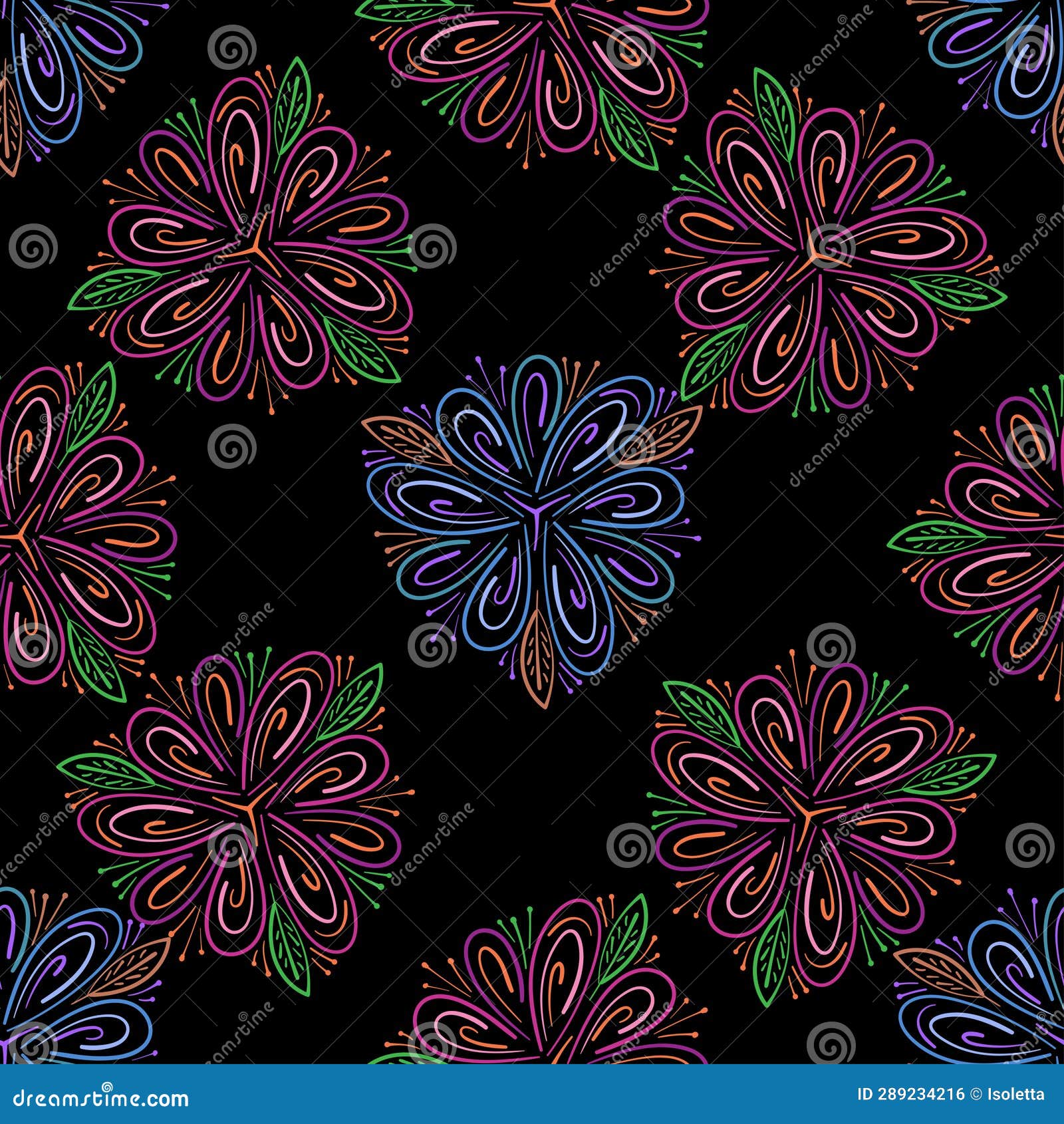 Seamless Decorative Texture for Surface Design Stock Illustration ...