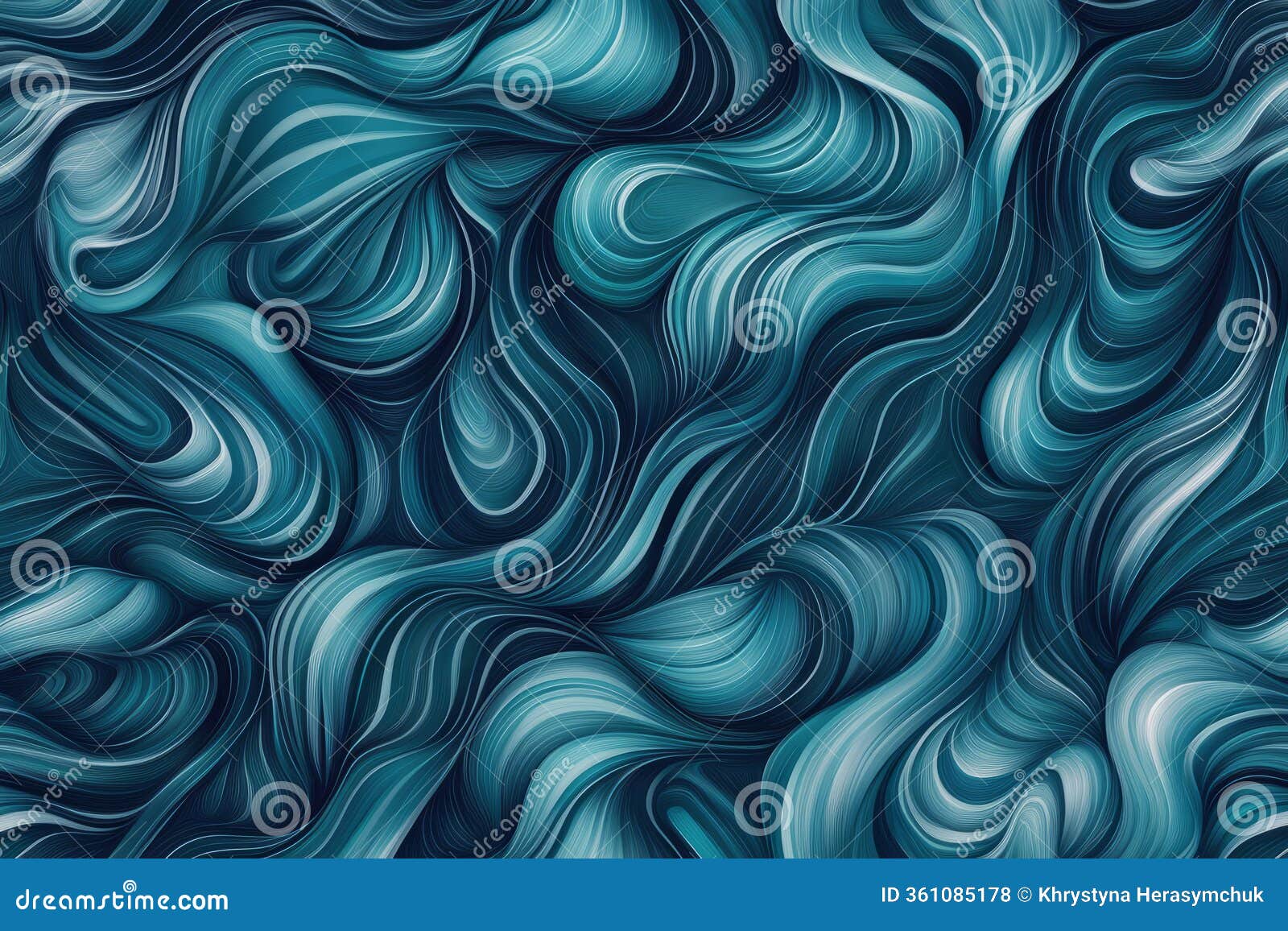 Seamless Deep Ocean Blue Texture, Gentle Waves Forming an Organic ...
