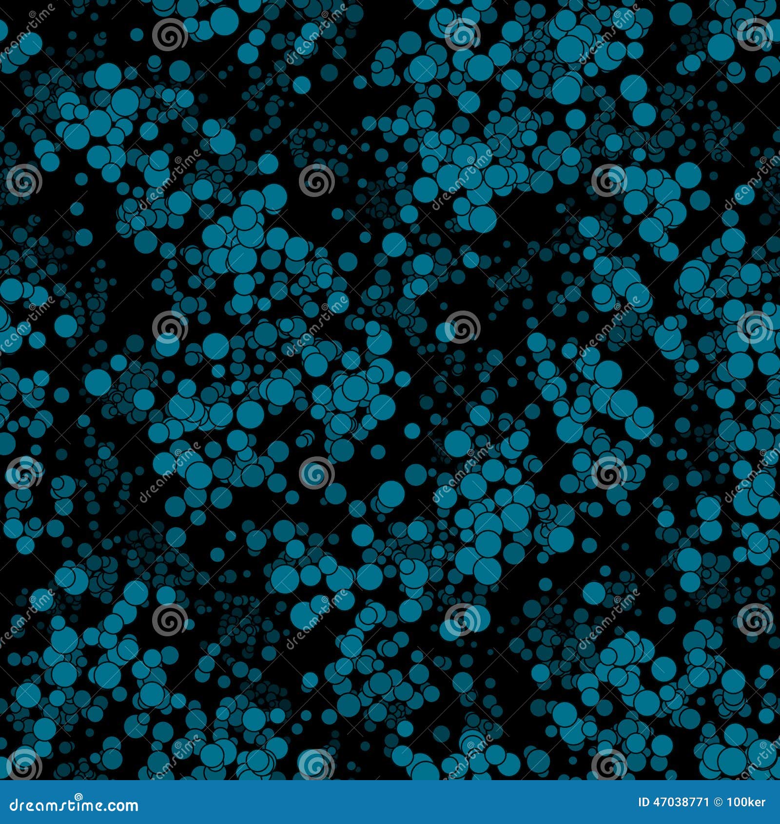 Seamless Deep Water Bubble Texture Background Cartoon Vector ...