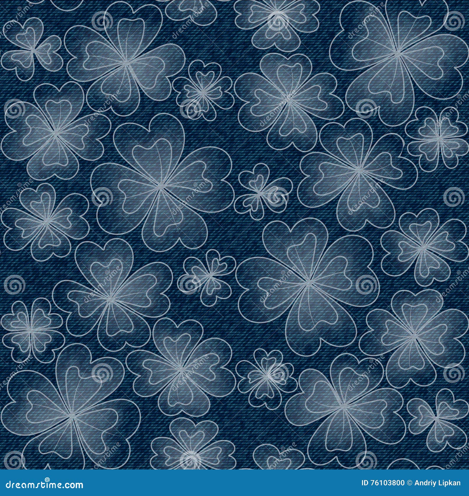 Seamless Denim Jeans Texture In Adobe Illustrator. Cartoon Vector ...