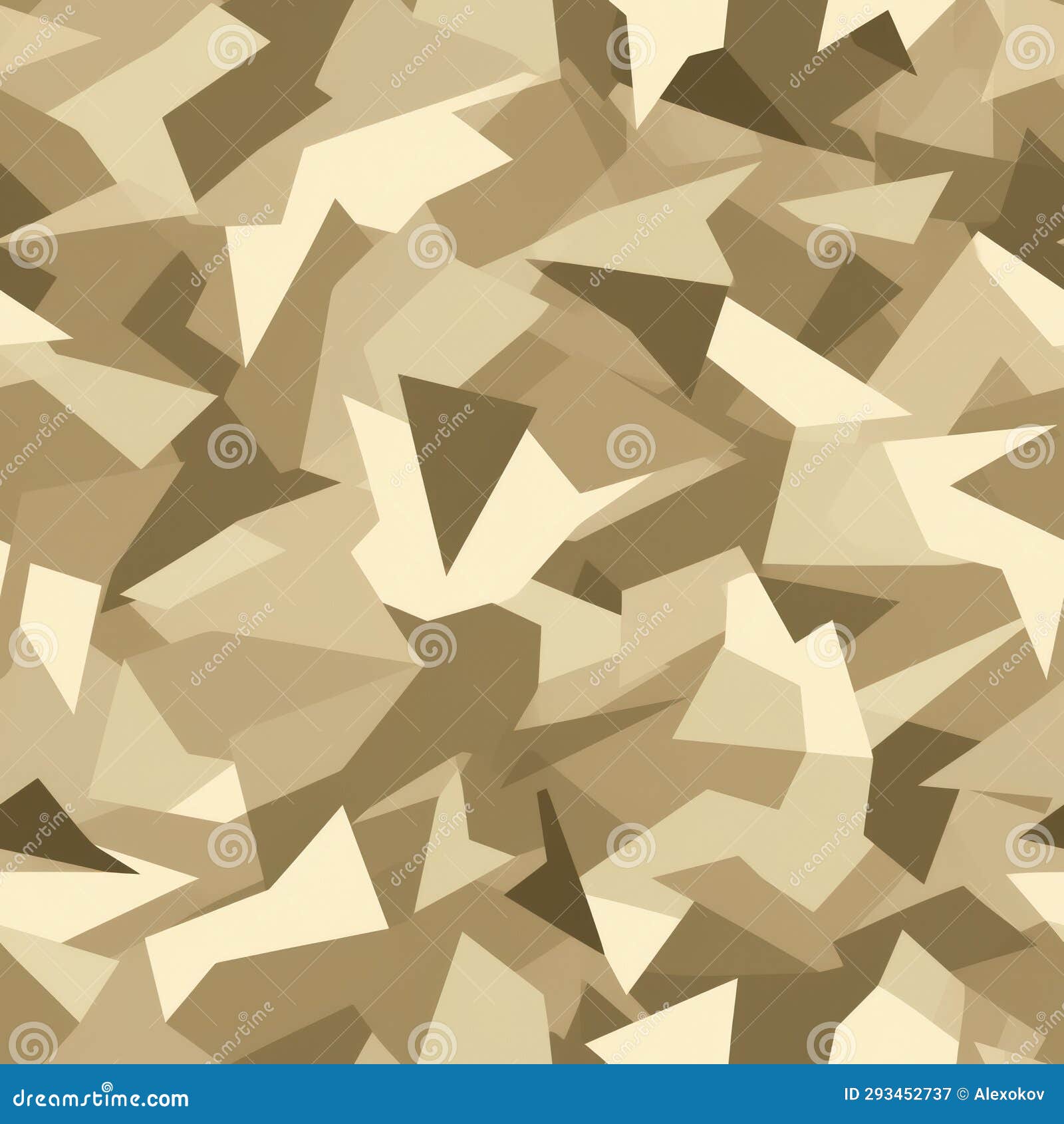 Seamless Desert Camouflage Pattern with Angular Geometric Shapes AI ...