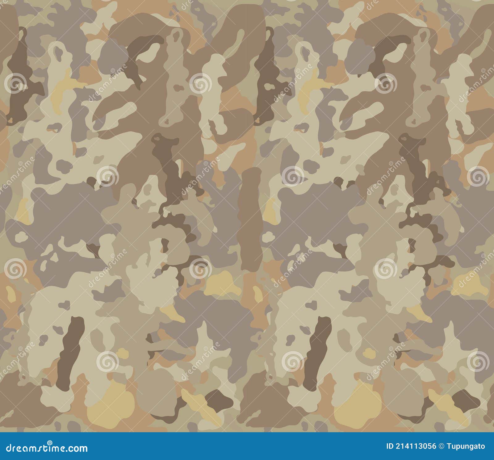 Seamless Desert Camouflage Pattern Stock Vector - Illustration of camo ...