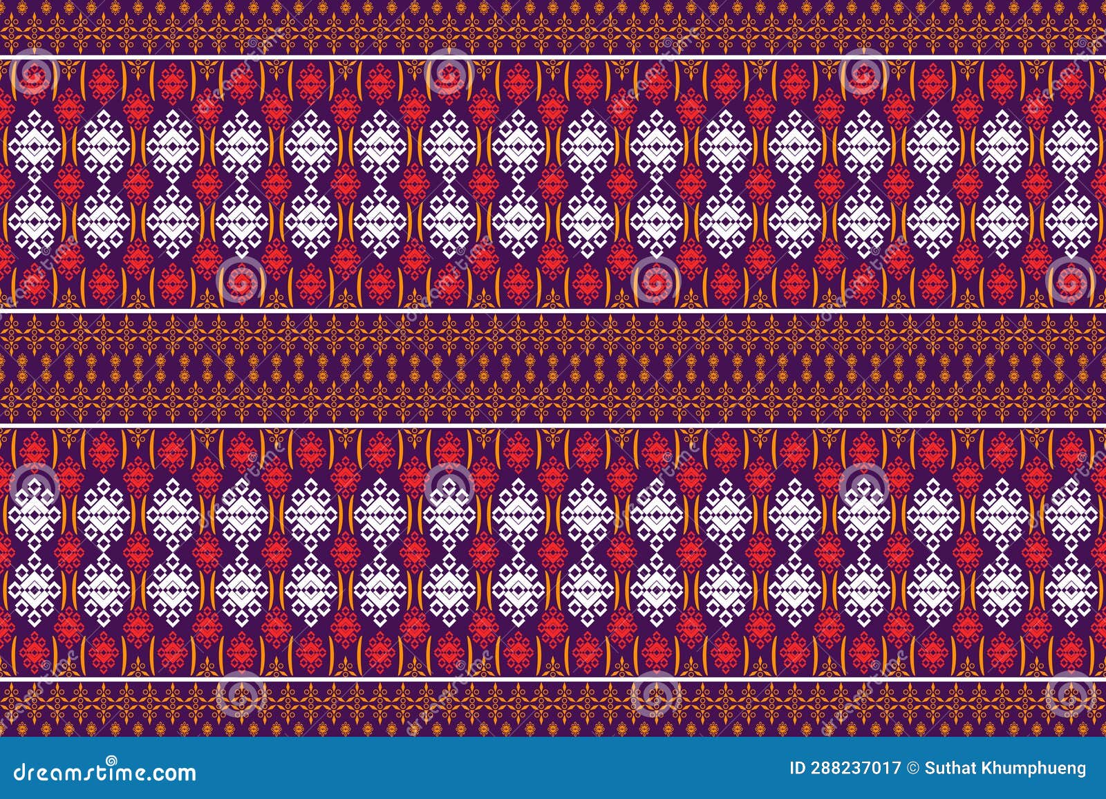 Seamless Design Pattern, Traditional Geometric Zigzag Pattern Purple ...