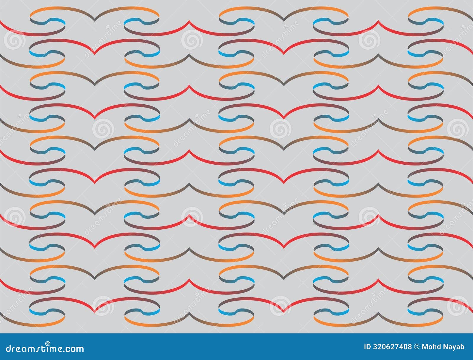 Seamless Design Pattern Vector Wave Line Seamless Pattern Cdr X6 Stock ...