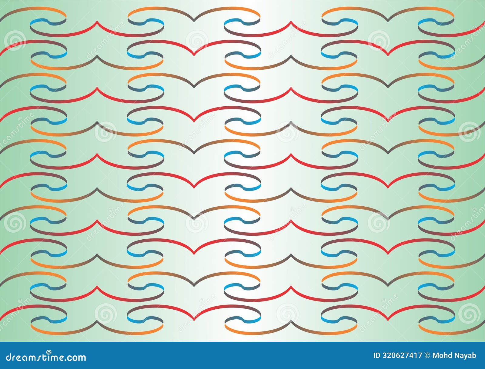 Seamless Design Pattern Vector Wave Line Seamless Pattern Cdr X6 Stock ...