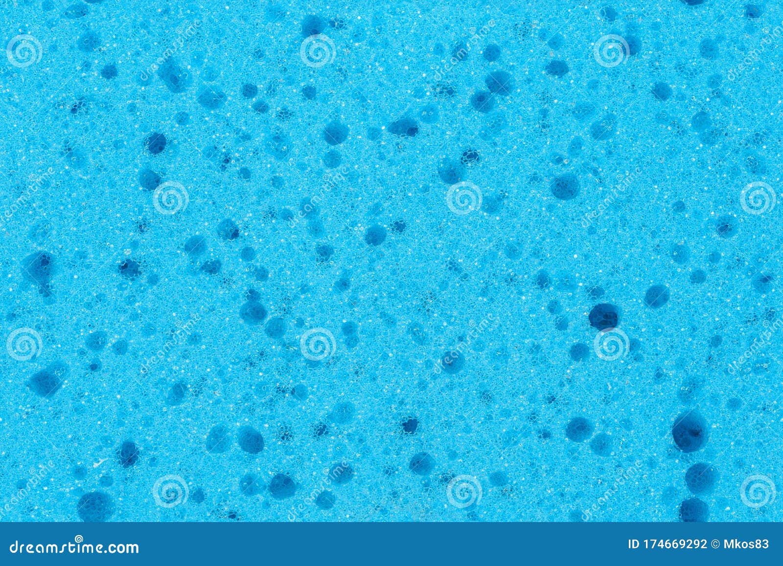 Seamless Detailed Blue Sponge Texture or Background Stock Photo - Image ...