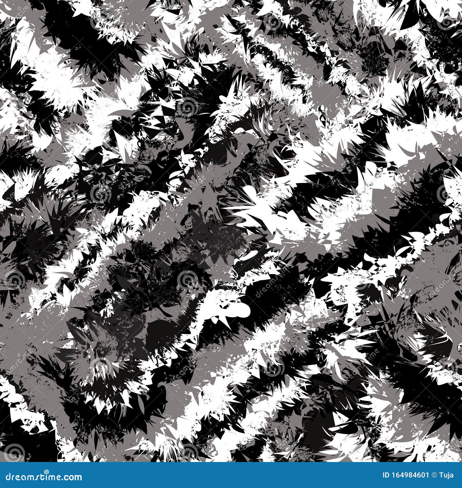 Seamless Diagonal Black and White Pattern with Grunge Striped Fuzzy ...