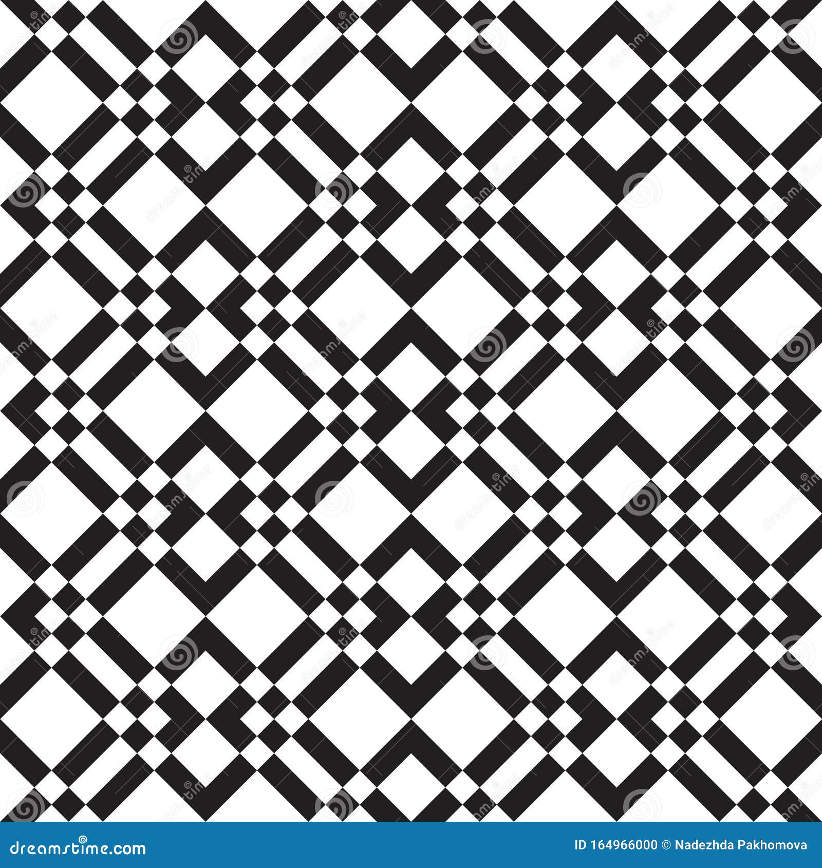 Seamless Diagonal Lines and Square Pattern. Diagonal Wire Netting Stock ...