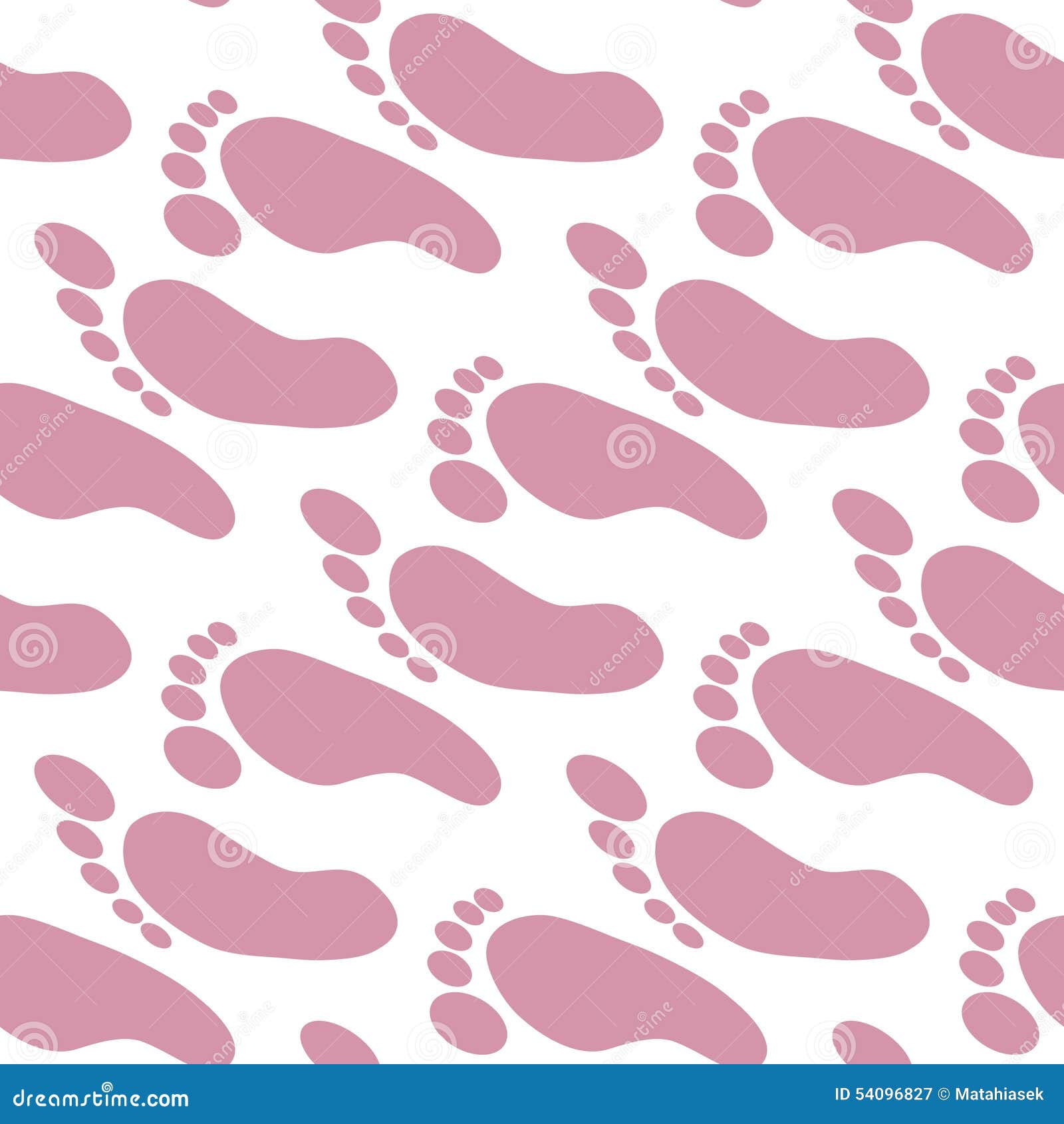 Seamless Diagonal Pattern or Background with Pink Feet Decor Stock ...