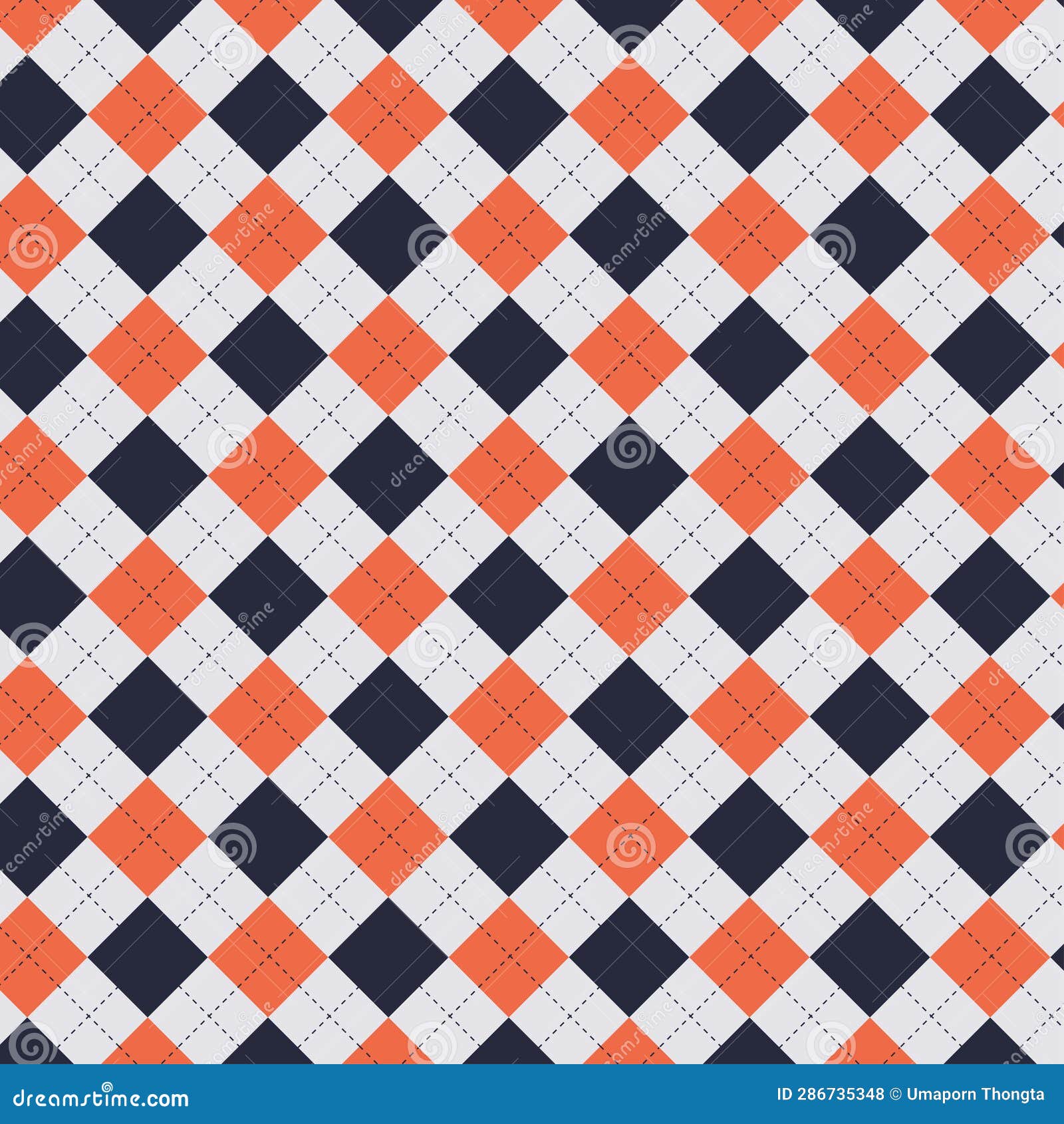 Seamless Diagonal Square Shape Patterns with Dash Lines in Dark Blue ...