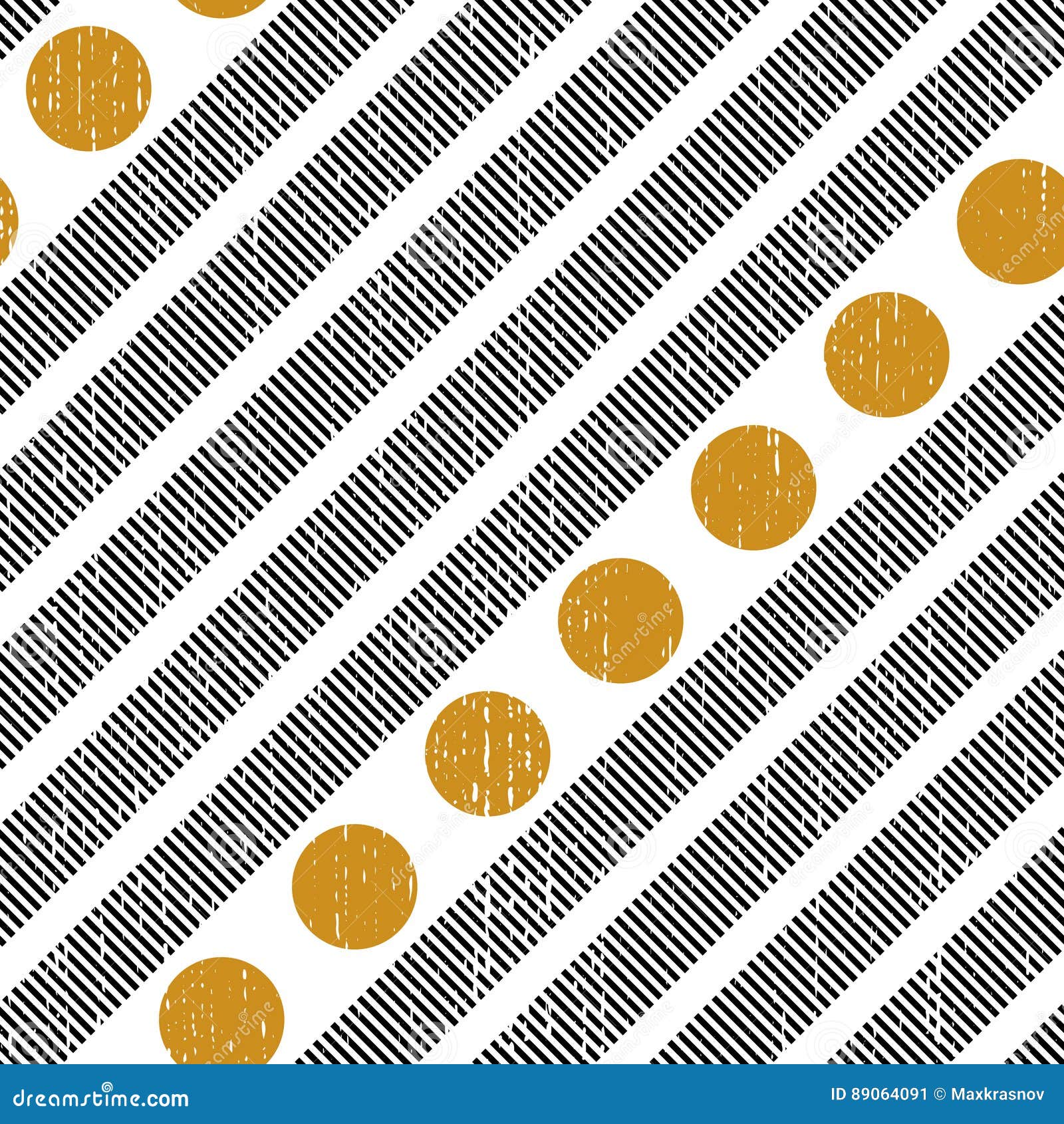 Seamless Diagonal Stripe and Circle Pattern Stock Vector - Illustration ...