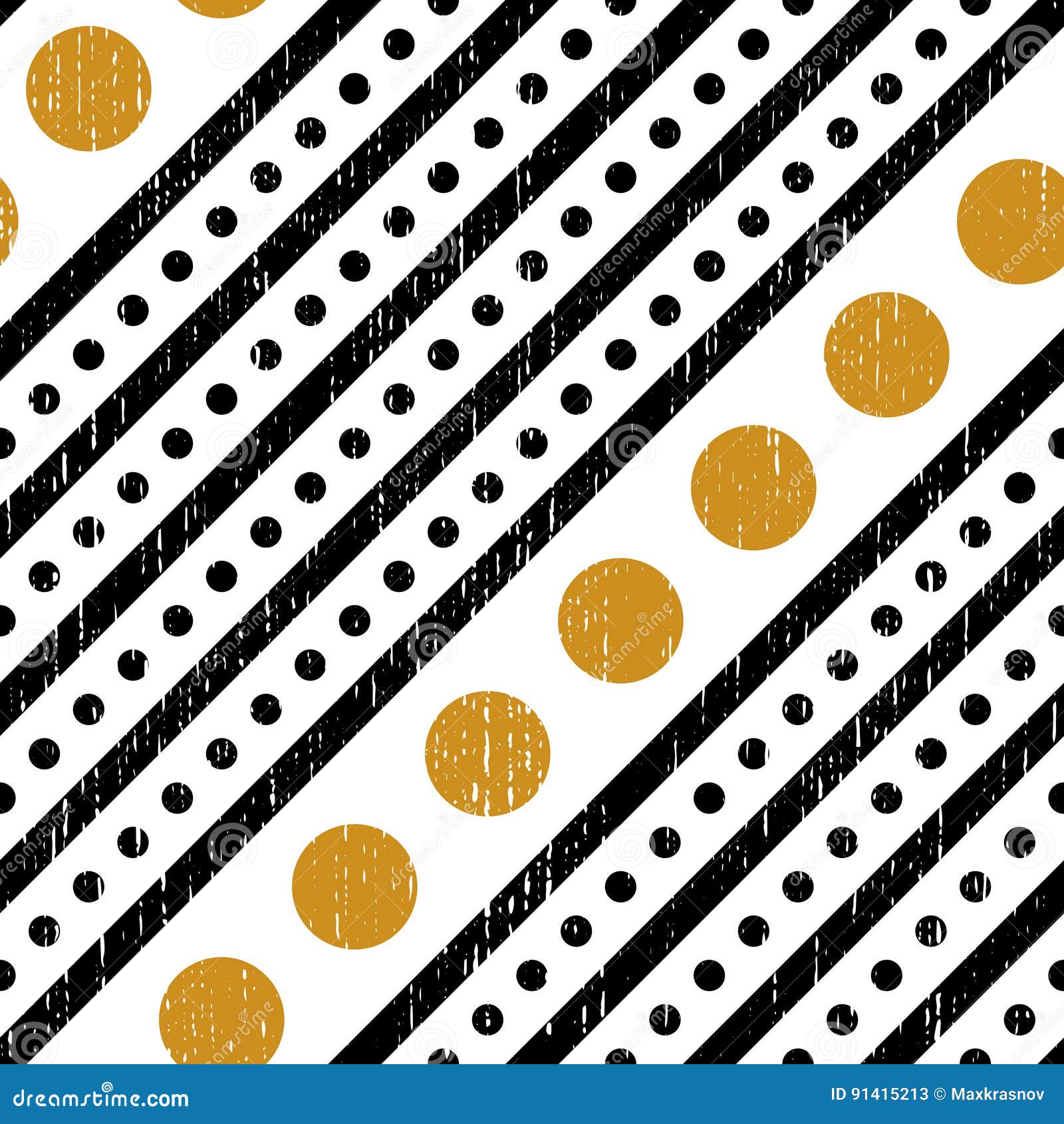 Seamless Diagonal Stripe and Circle Pattern Stock Vector - Illustration ...