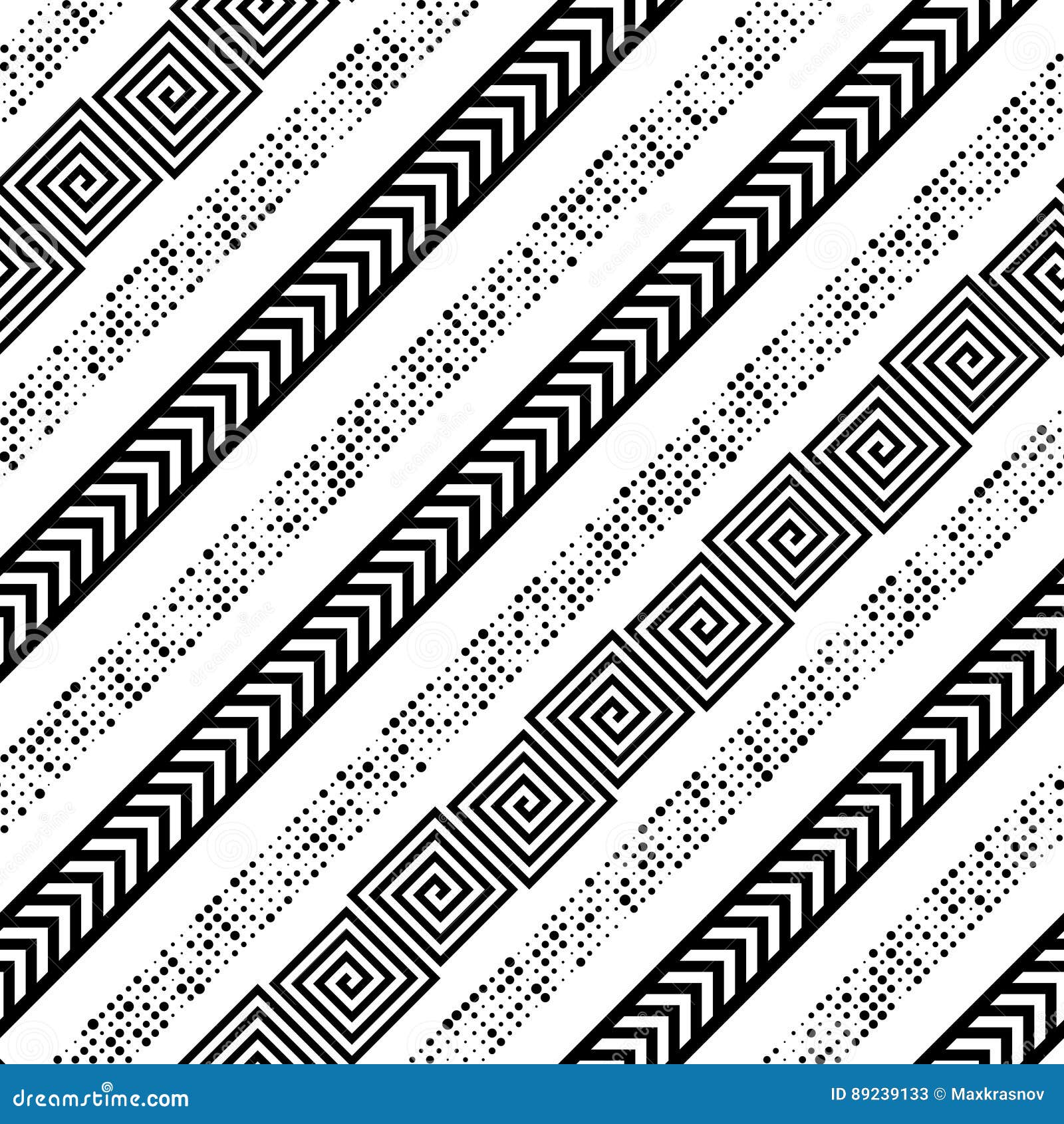 Seamless Diagonal Stripe Pattern Stock Vector - Illustration of retro ...