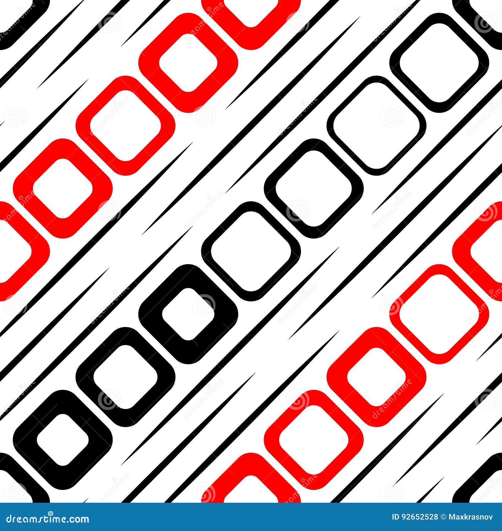 Seamless Diagonal Stripe and Square Pattern Stock Vector - Illustration ...