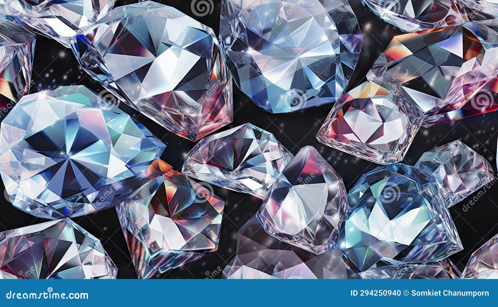 Seamless Diamond Pattern Background, Abstract Gem, Crystal Texture ...