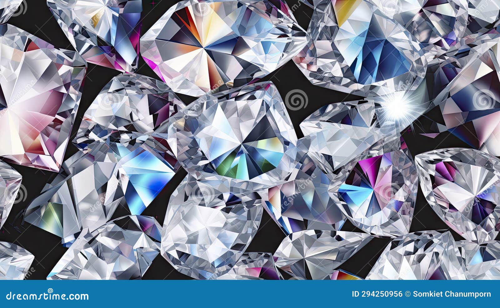 Seamless Diamond Pattern Background, Abstract Gem, Crystal Texture ...