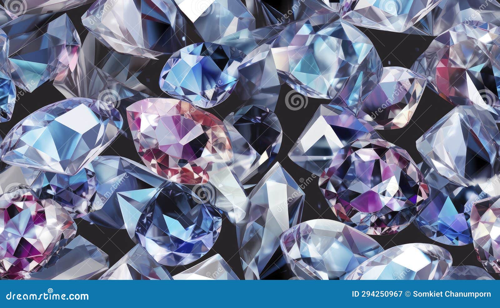 Seamless Diamond Pattern Background, Abstract Gem, Crystal Texture ...